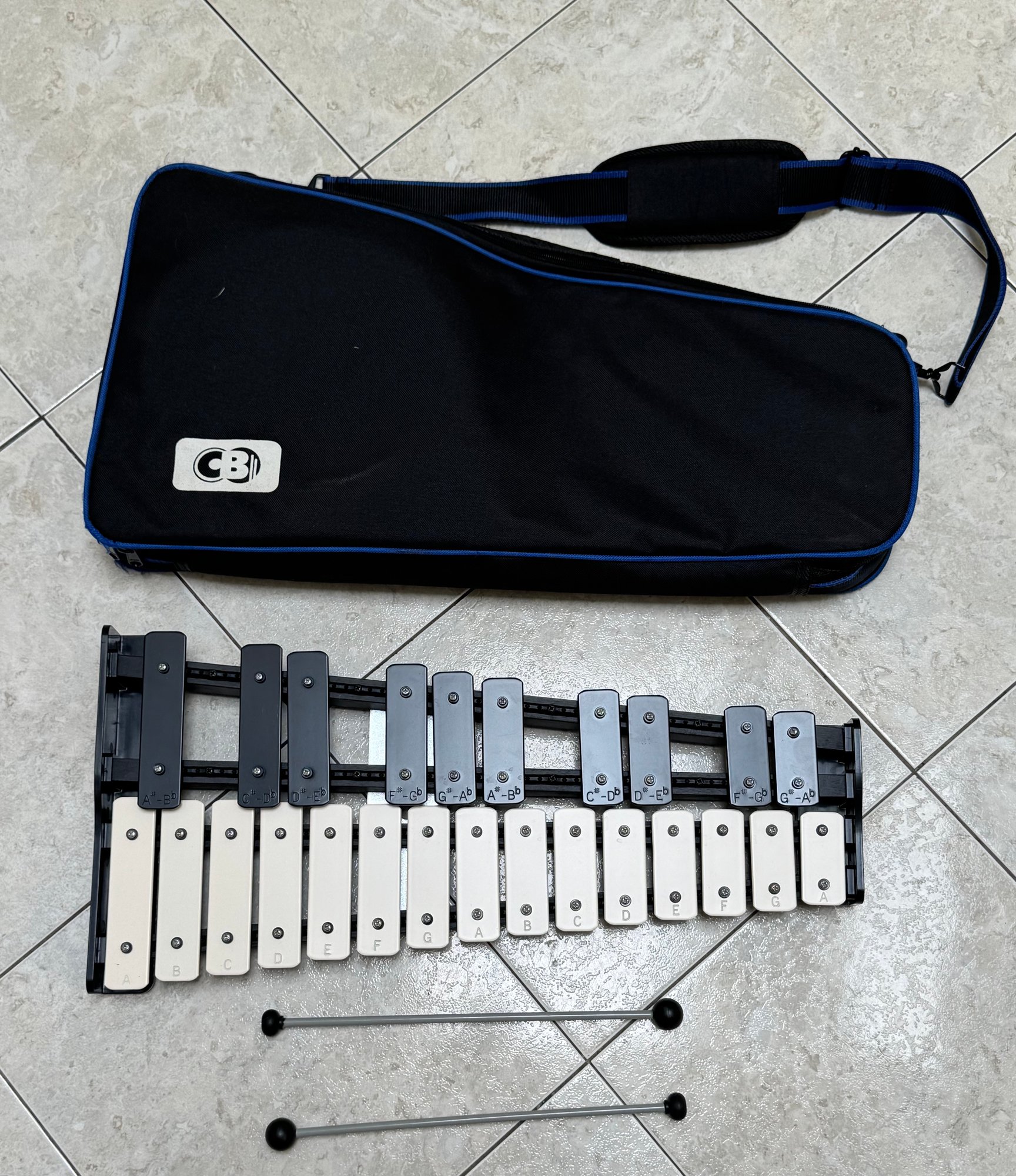 CB Percussion 25-Note Chromatic Bells With Nylon Bag #45471 ...