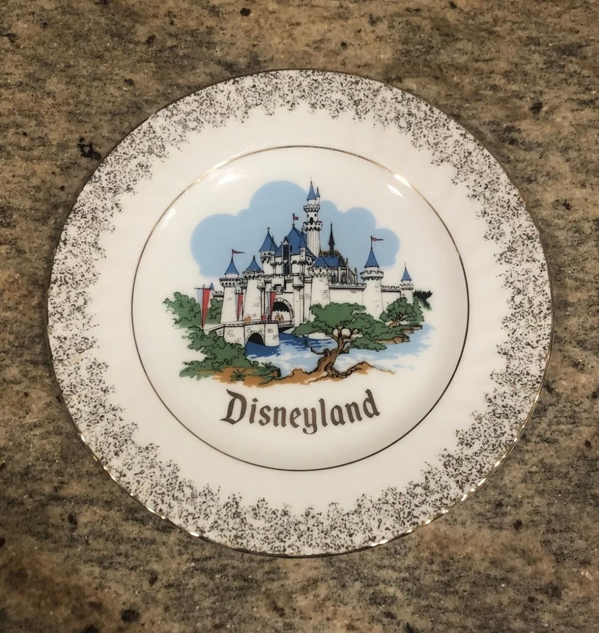 Vintage Disneyland Souvenir Plate - Sleeping Beauty Castle - WDP Japan ...
