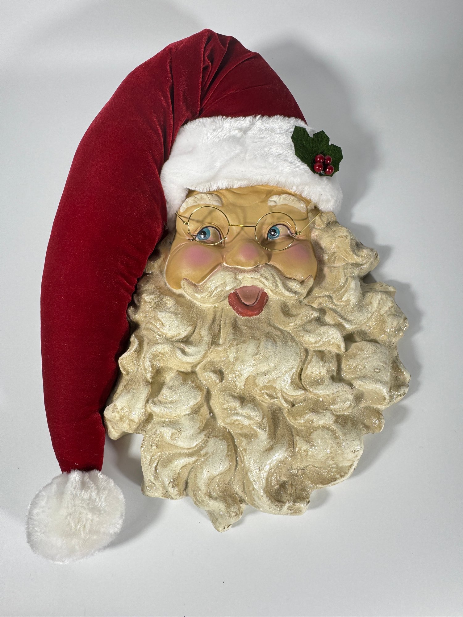 Large Santa Head Wall Hanger Decoration #1797 | Auctionninja.com