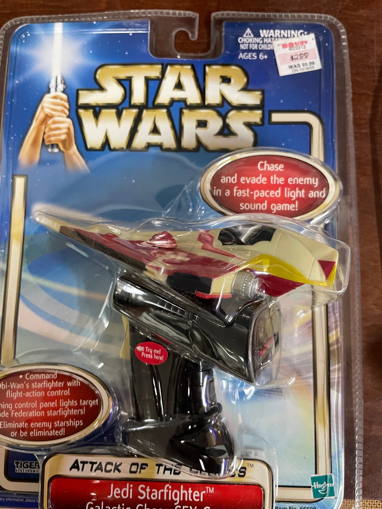 4 TIGER ELECTRONICS STAR WARS JEDI STARFIGHTER SFX GAME - ATTACK OF THE CLONES #3199 ...
