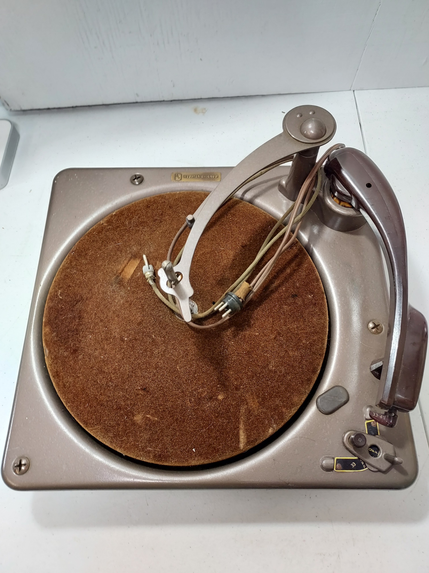 Vintage Webster Chicago Model 100-1 Turntable #6990 | Auctionninja.com