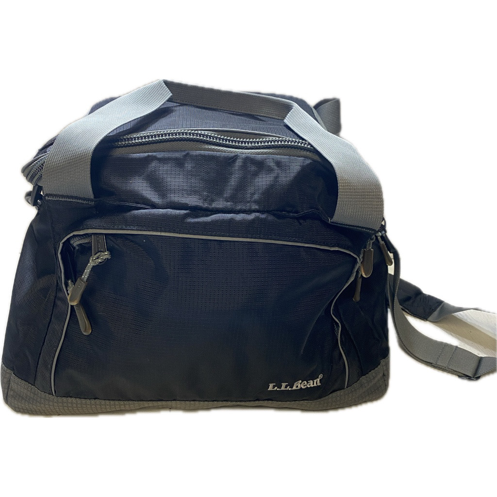 L.L Bean Black And Grey Small Carry On Bag With Insulated Compartment ...