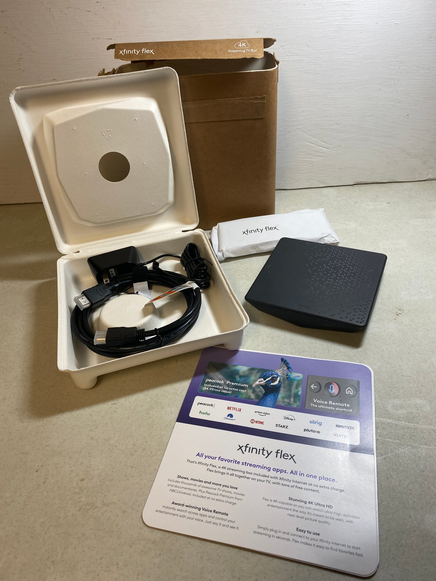 Brand New Xfinity Flex Xi6-t 4k Streaming Box Complete Kit #2281 | Auctionninja.com