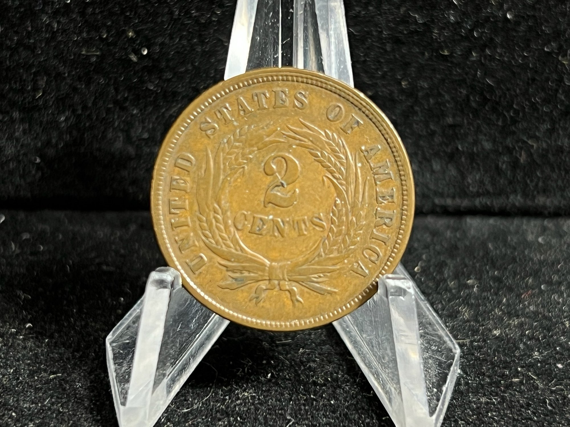 1864 United States Two Cent Piece - Very Fine #19988 | Auctionninja.com