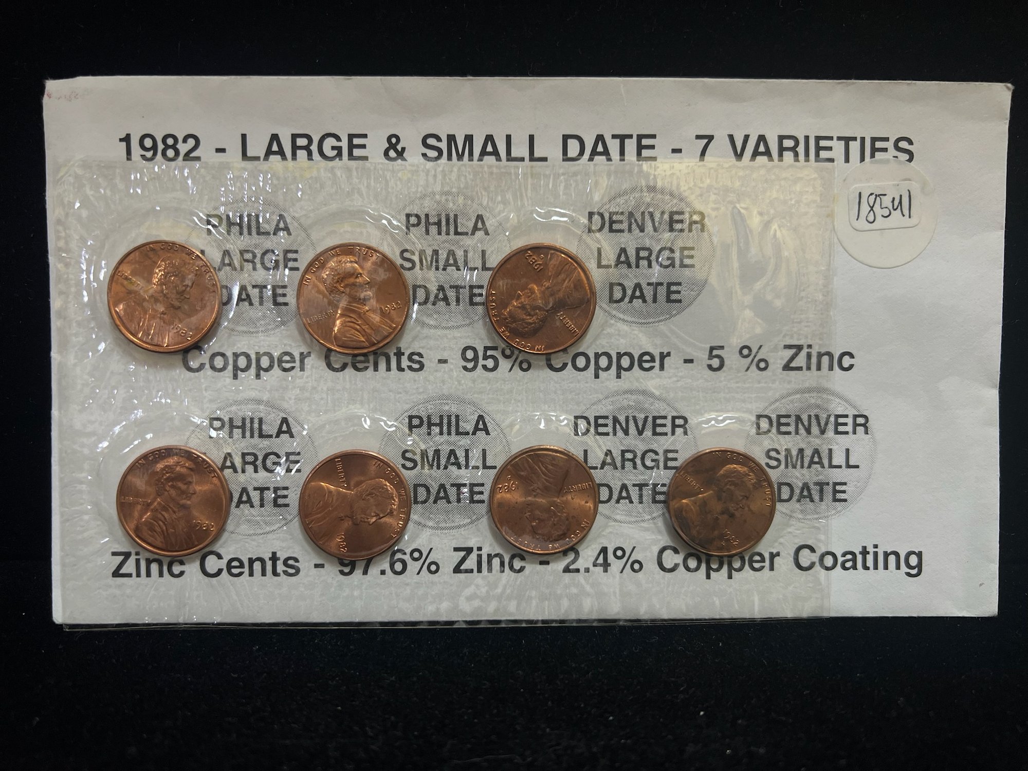 1982 Lincoln Cents With All Varieties #18541 | Auctionninja.com