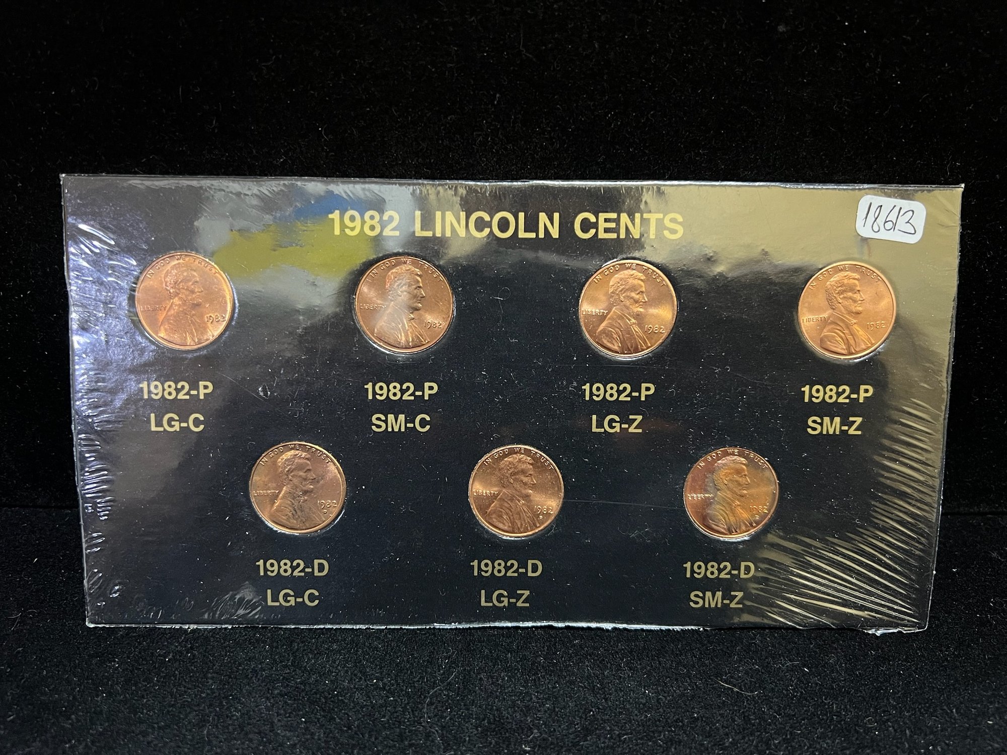 1982 Lincoln Cents With All Varieties #18613 | Auctionninja.com