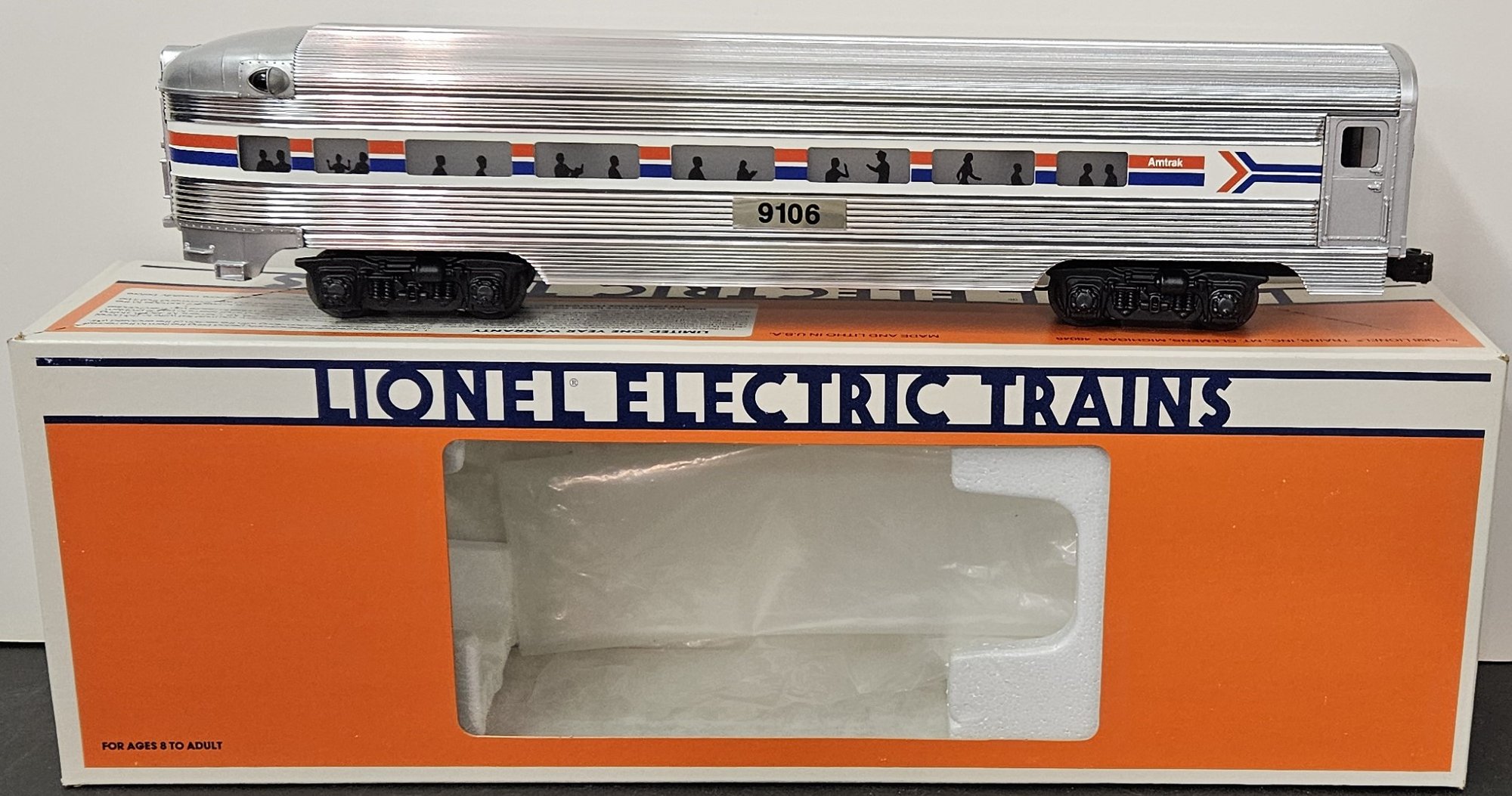 Lionel Electric Trains Amtrak Observation Car 6 - 19106 New In Box ...