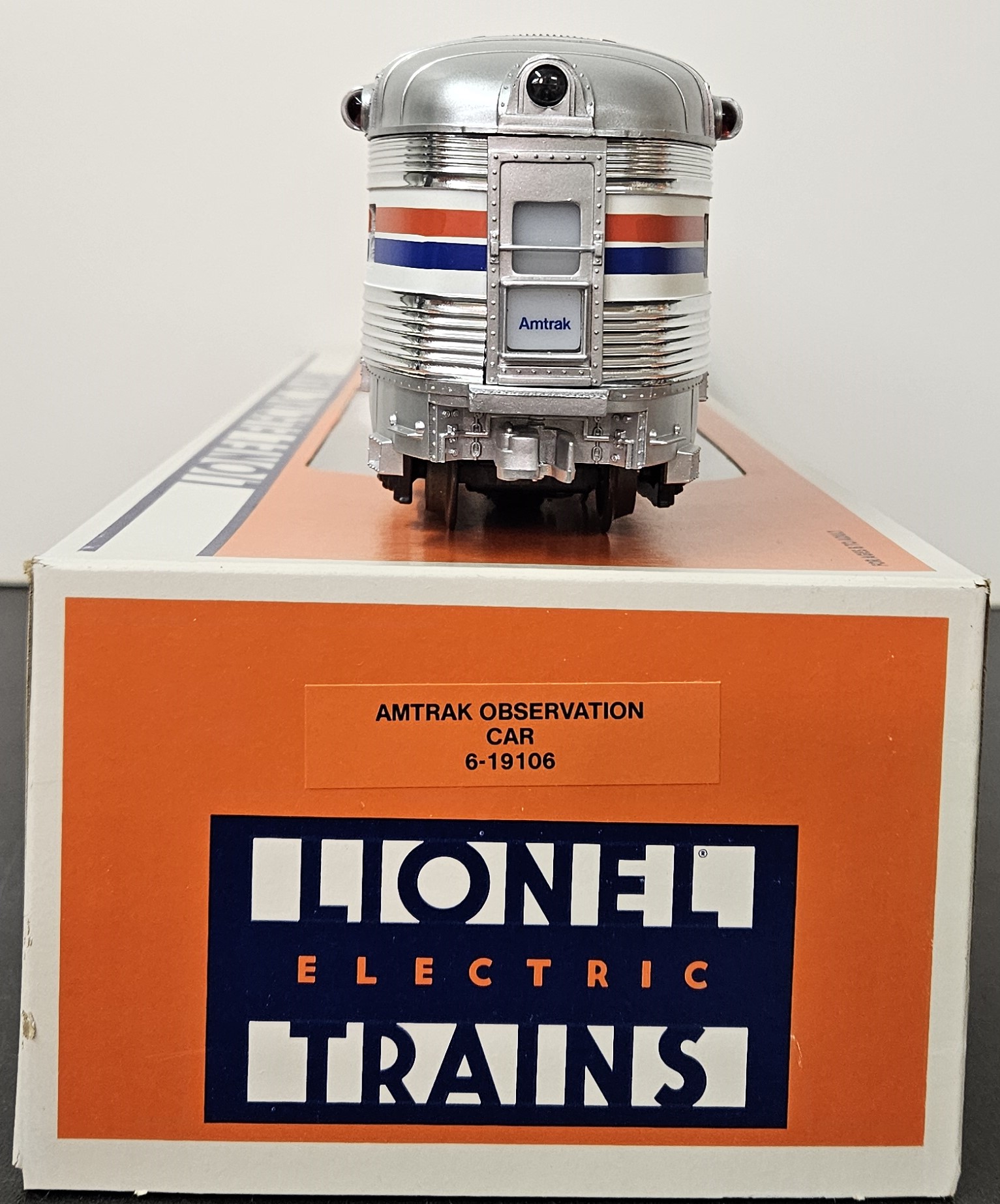 Lionel Electric Trains Amtrak Observation Car 6 - 19106 New In Box ...
