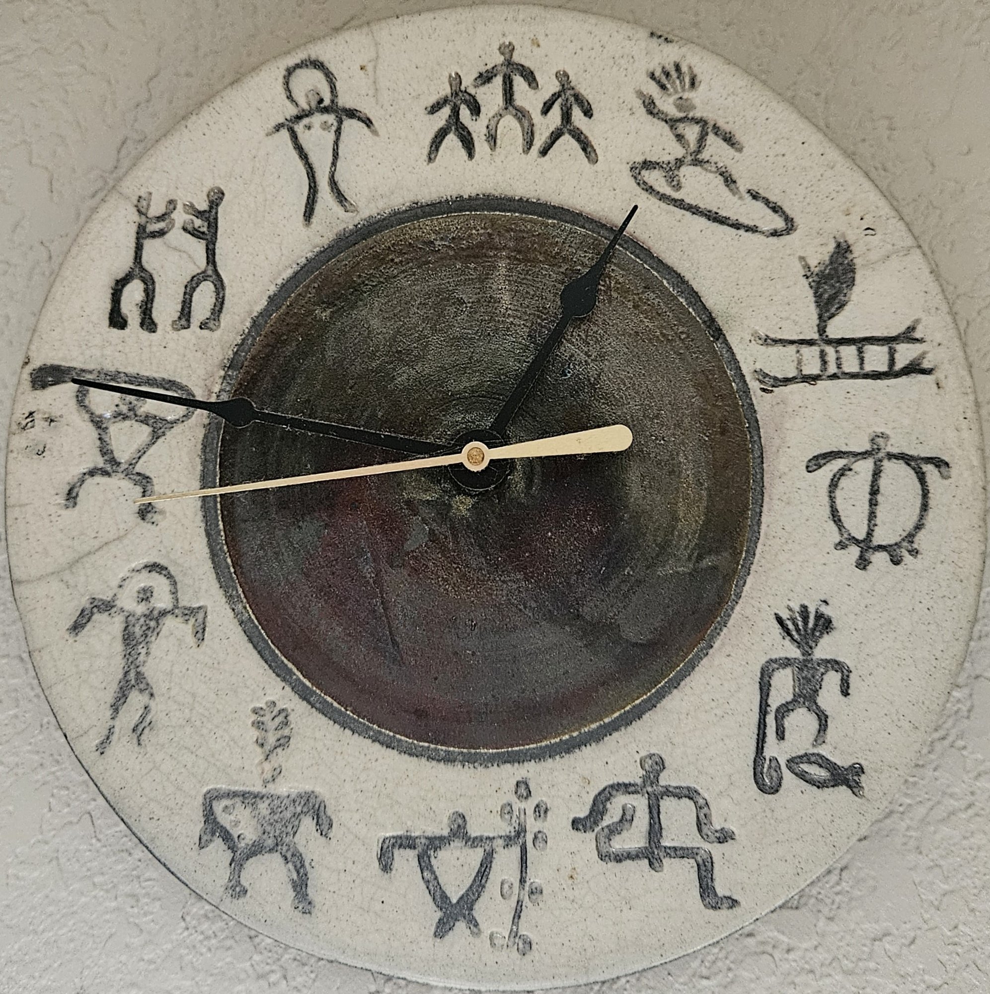 Ben Diller Hieroglyphics Handcrafted Clock - (KW) #41166 | Auctionninja.com