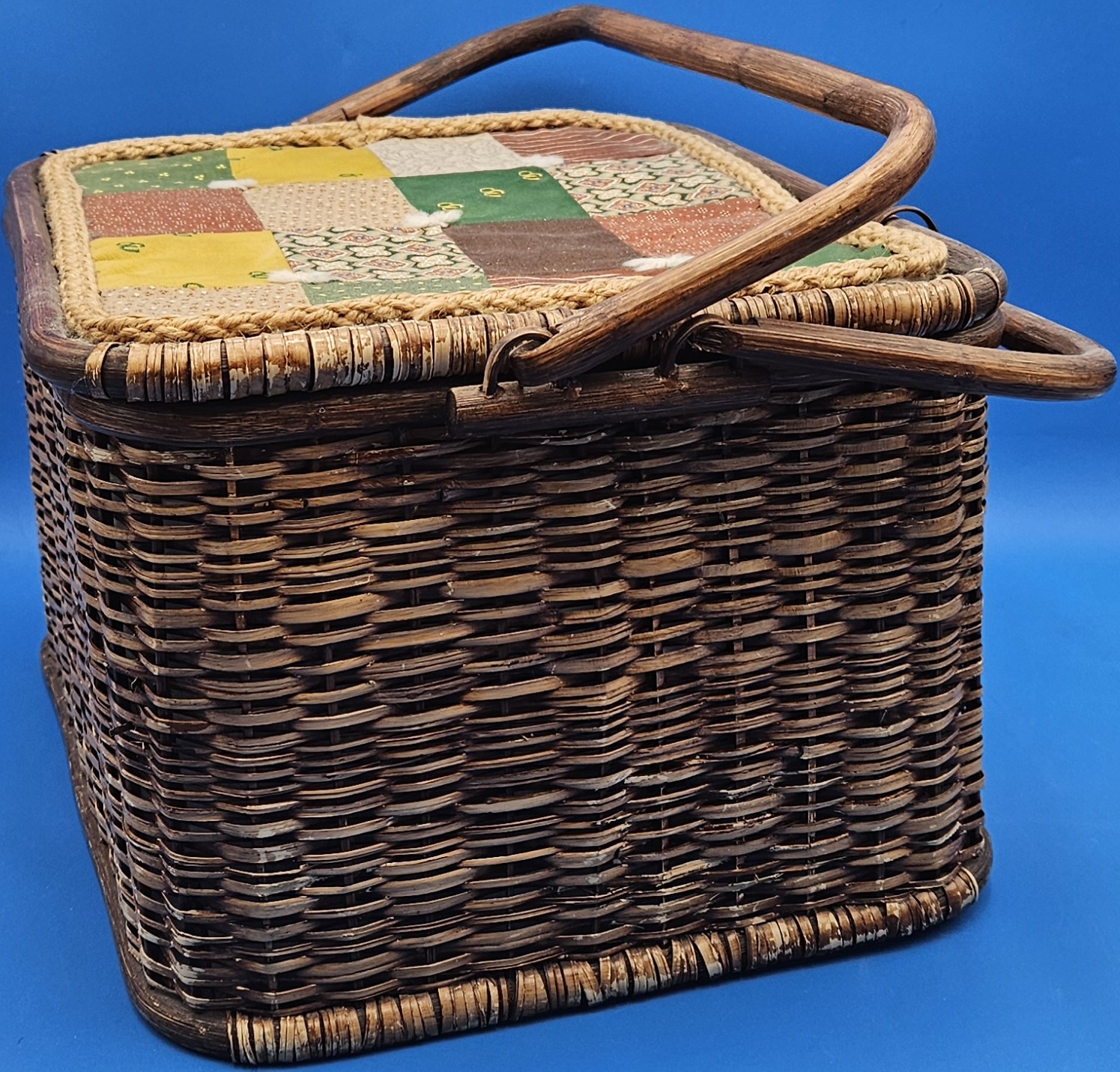 Large Quilt Pattern CSU Themed Picnic Basket - (DR) #41175 ...