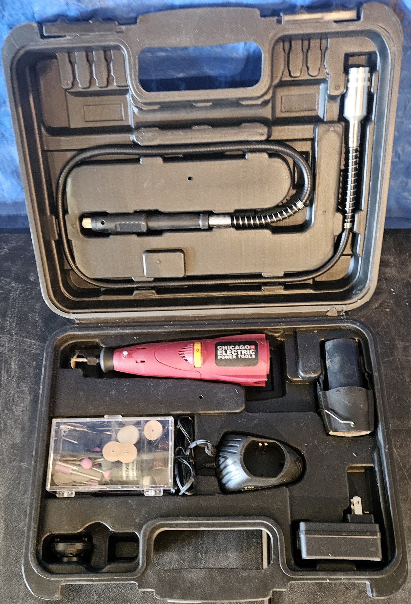 Chicago Electric Cordless Power Rotary Tools In Case #46375 ...