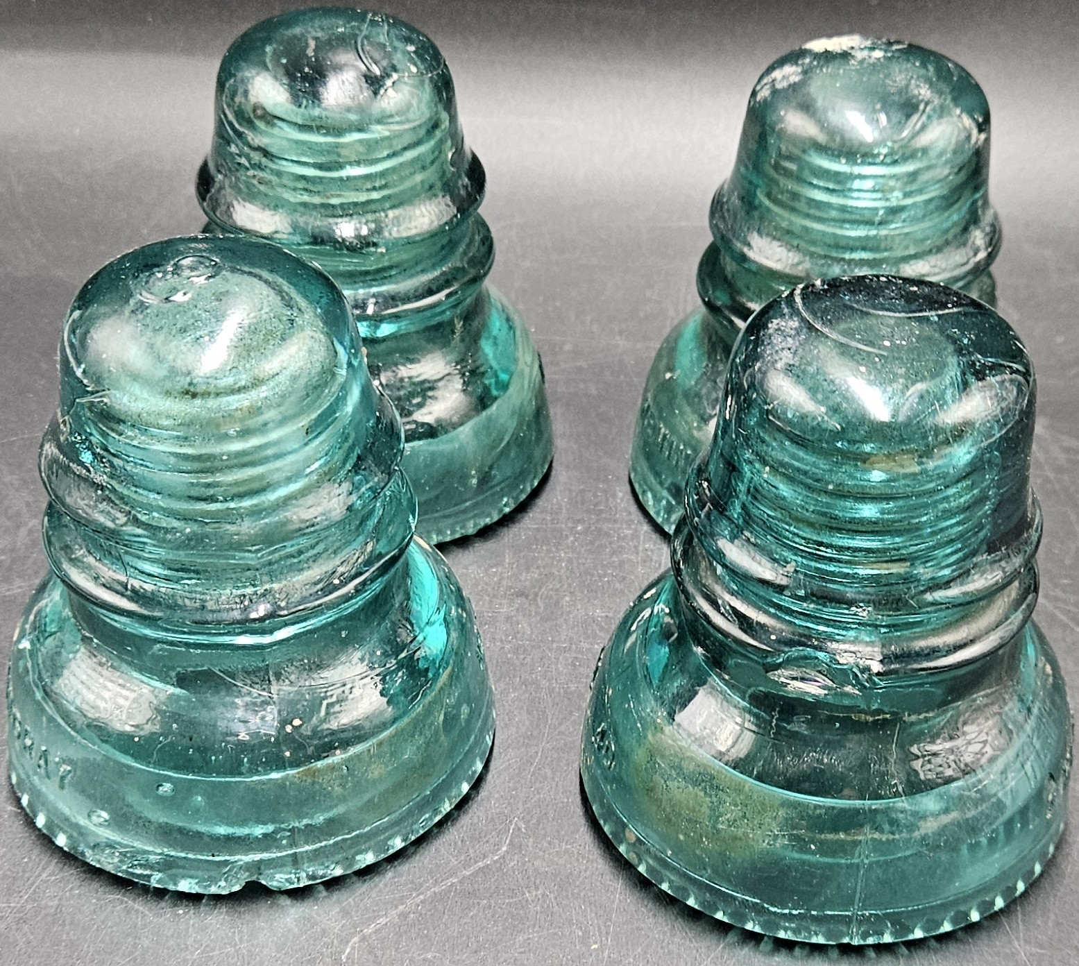 Vintage Hemingray 40 Green Glass Insulator Bundle #1- (K15) #50679 ...