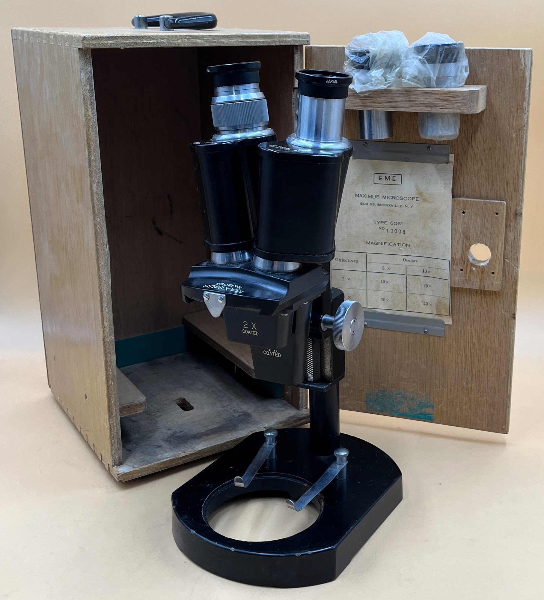 Vintage Maximus Microscope No 13003 In Original Box - (FRC2) #34654 ...