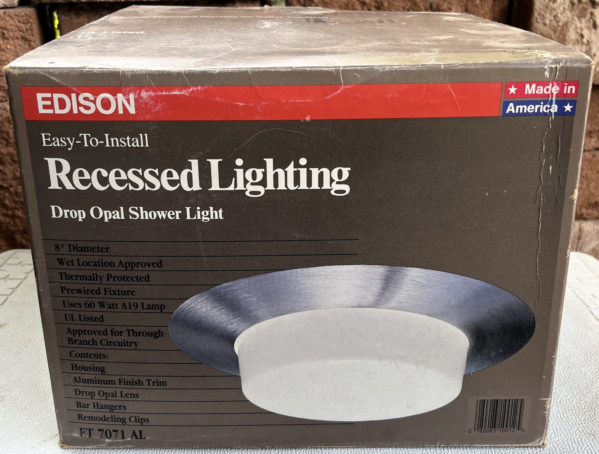 Edison Recessed Lighting Drop Oral Shower Ligh New In Box - (G1) #31565 ...