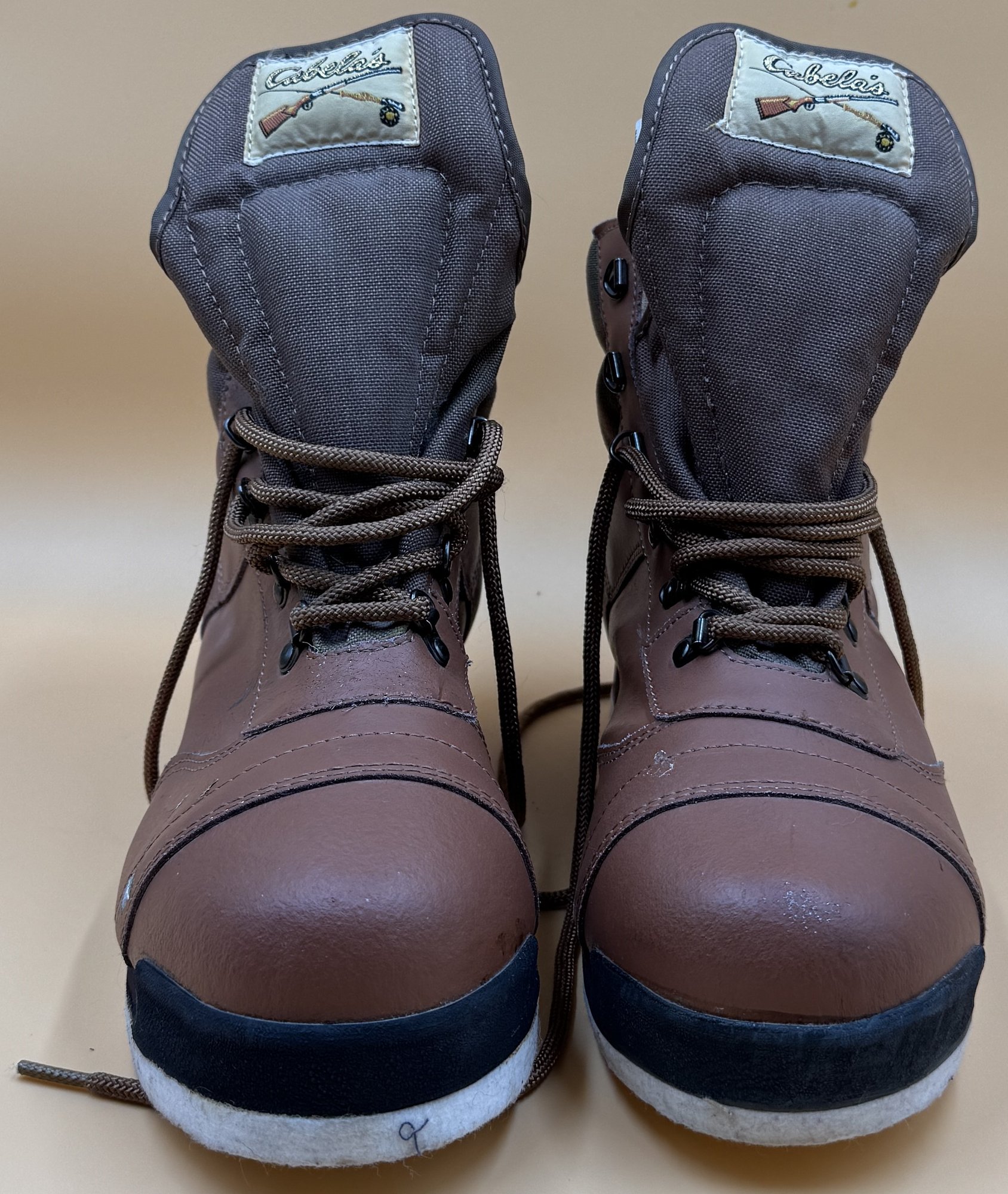 Vintage Cabela's Felt Bottom Ankle Wading Fishing Boots Men's Size 13 ...