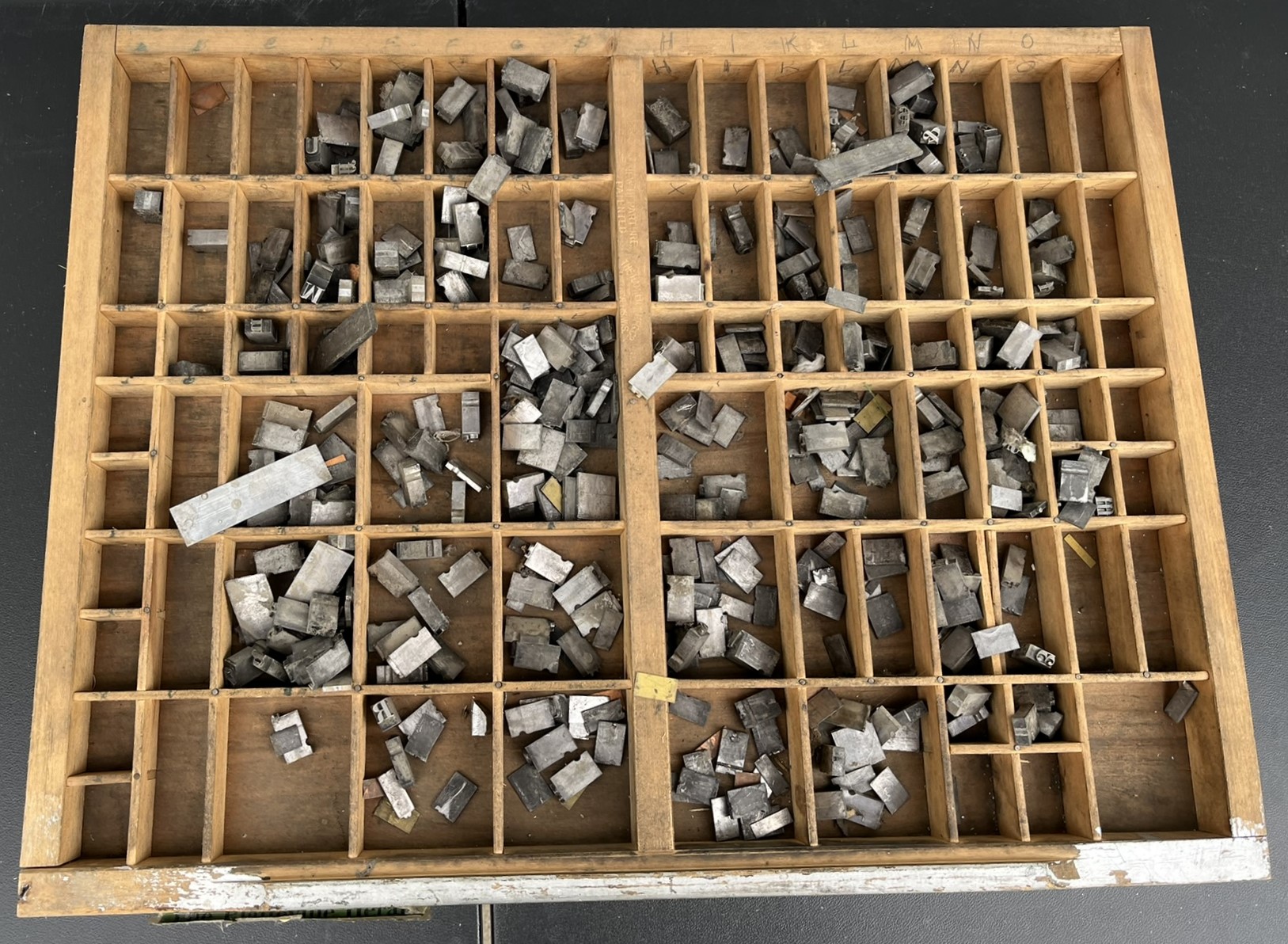 Vintage Printers Letterpress Type Set Drawer & Contents #5 - (G) #30267 ...