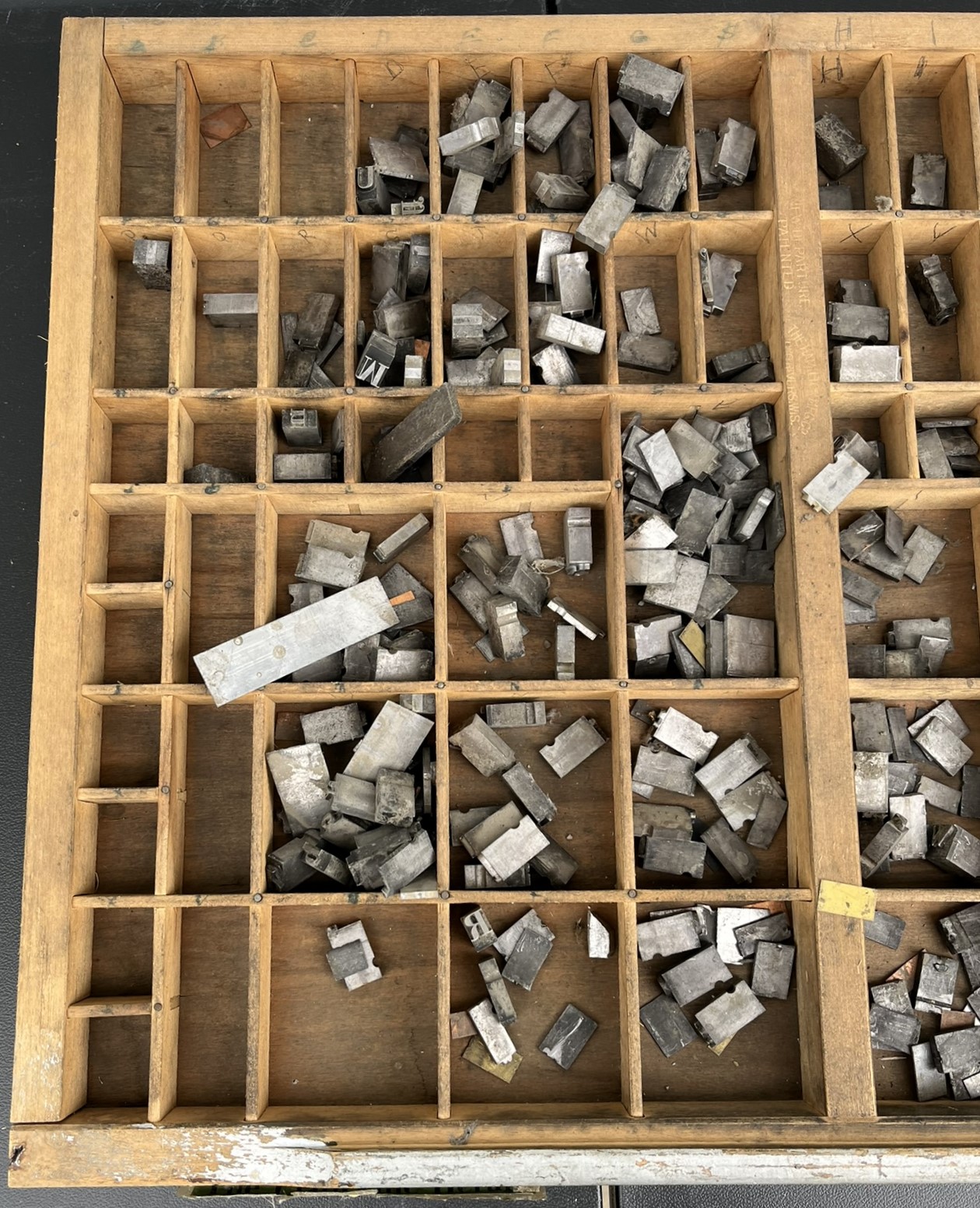 Vintage Printers Letterpress Type Set Drawer & Contents #5 - (G) #30267 ...