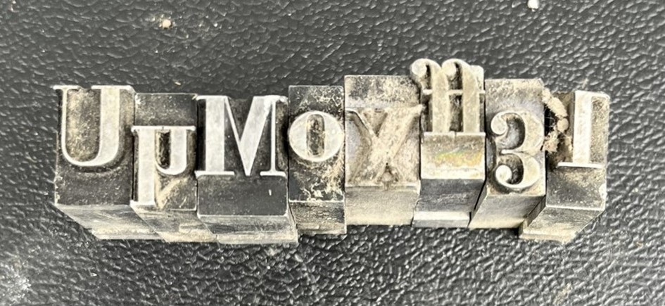 Vintage Printers Letterpress Type Set Drawer & Contents #5 - (G) #30267 ...