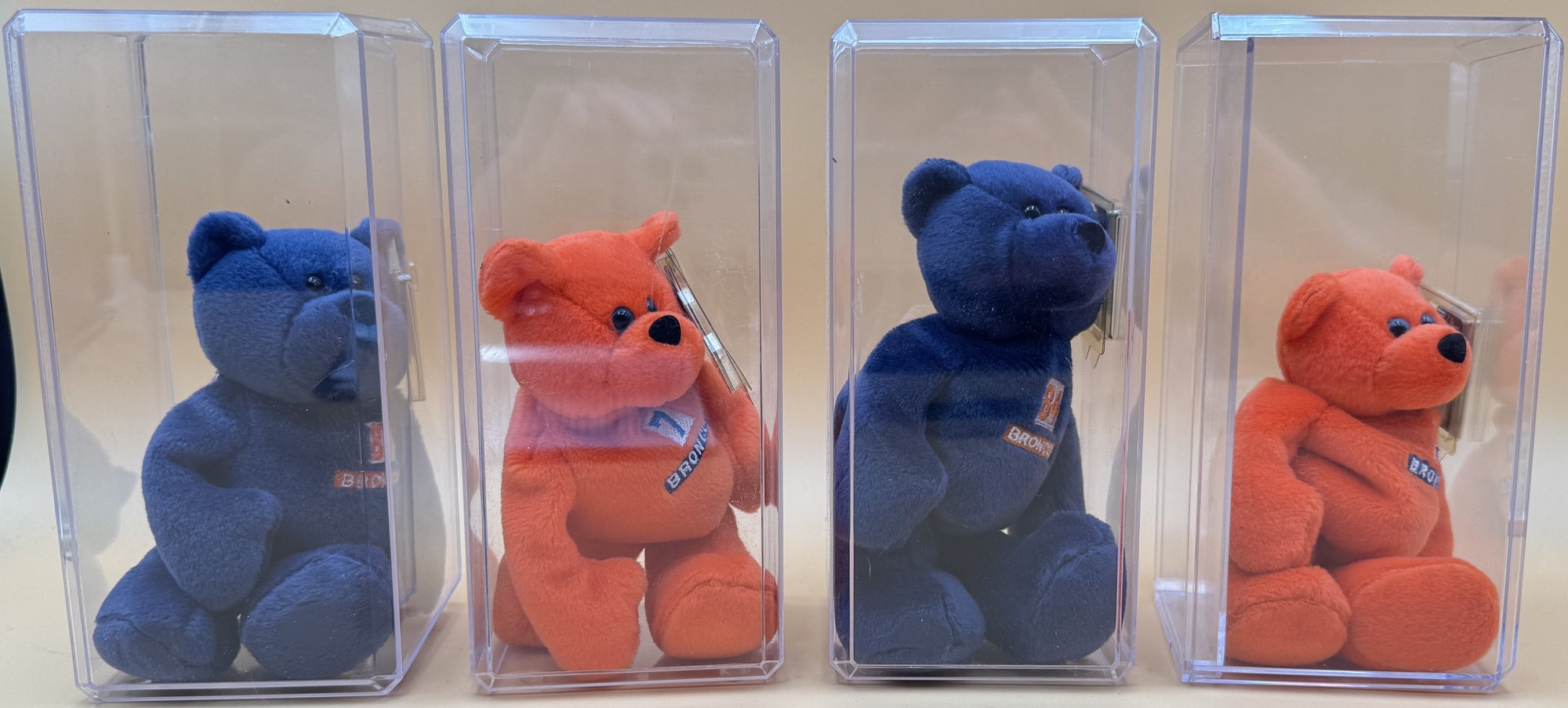 Collectible Denver Bronco Bears In Display Boxes - (US) #38554 ...