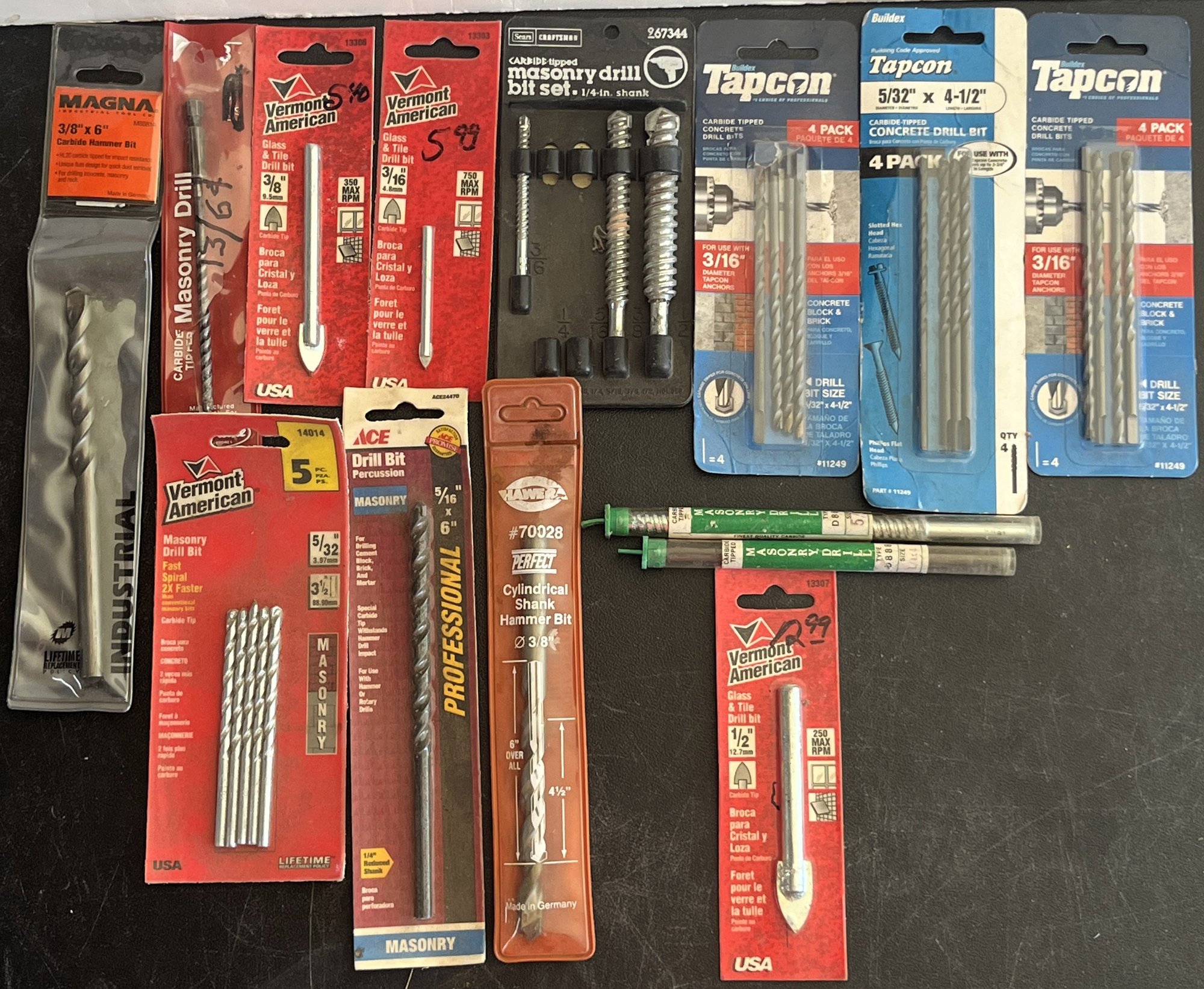 Drill Bit New In Packaging Bundle - (G) #32139 | Auctionninja.com