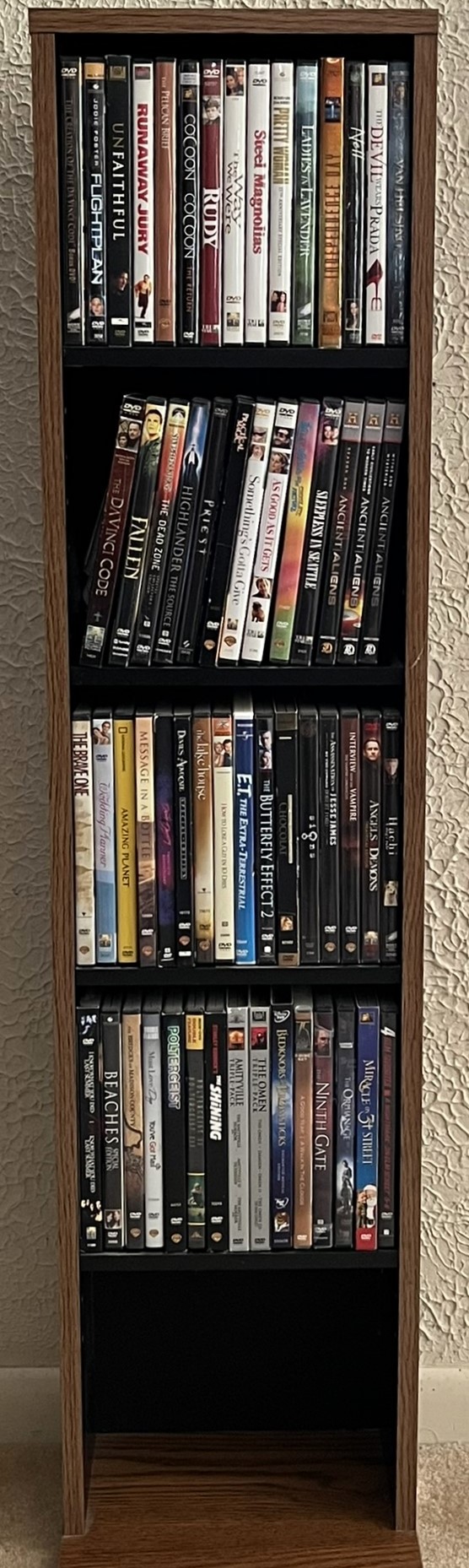 Composite DVD Stand With Over 50 DVD Movies 1 Of 2 - (D1) #30524 ...