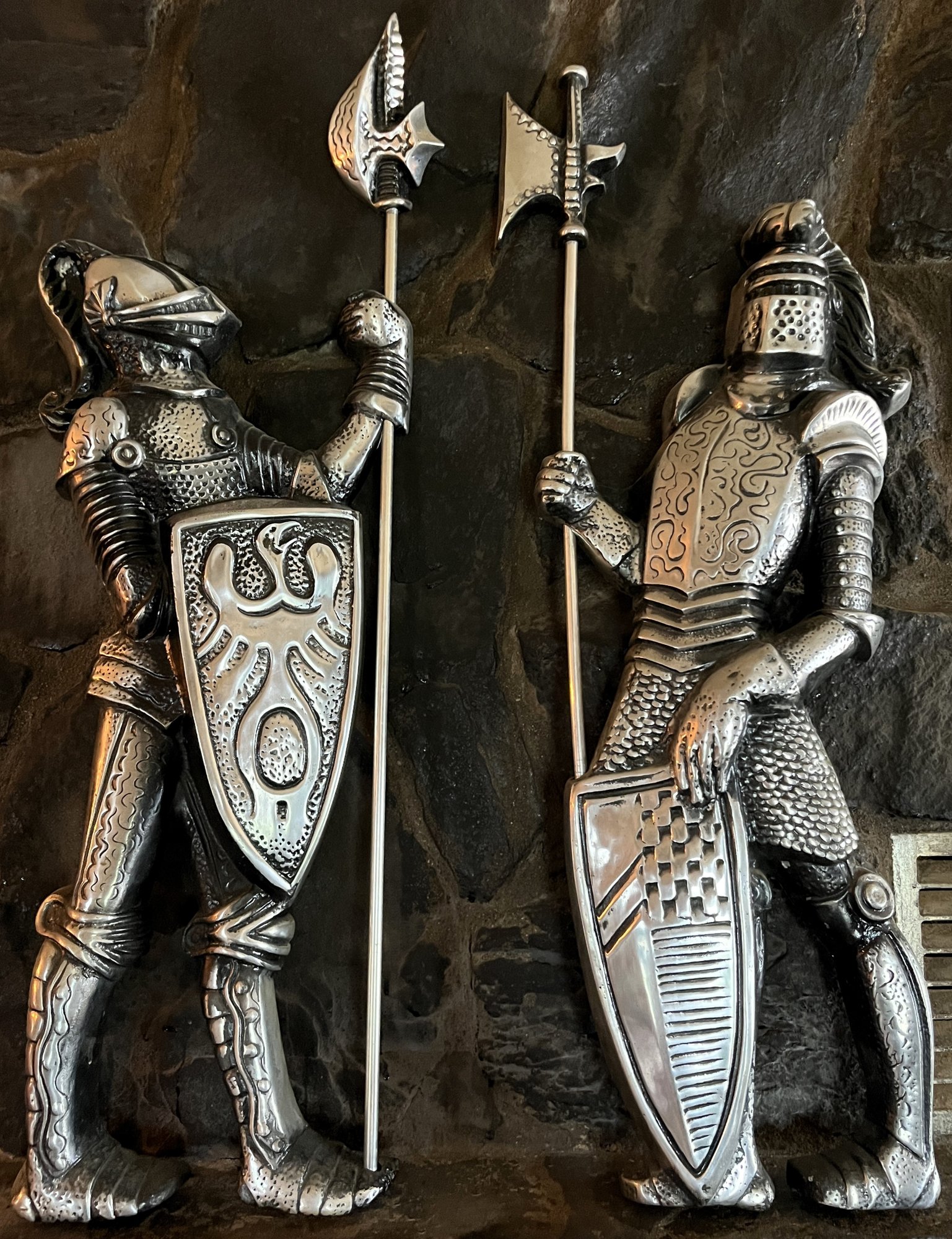 Vintage Metal Medieval Knights Wall Hanging Decor - (O) #33153 ...