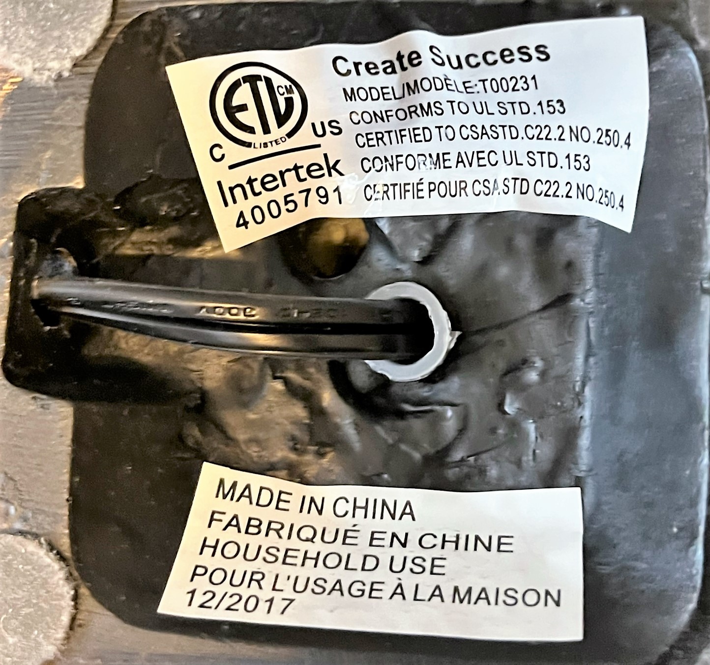 Intertek Table Lamp (Model #T00231) #15863 | Auctionninja.com