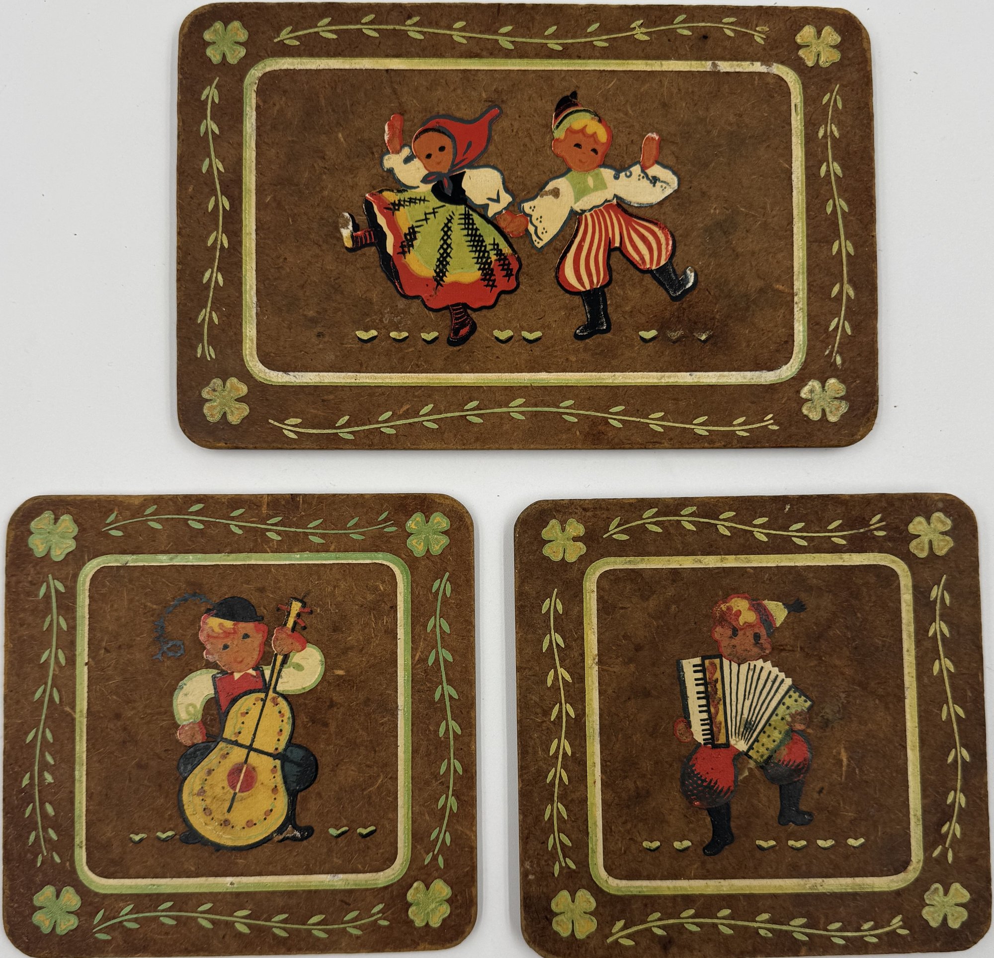 Vintage Hand Painted Trivets From Germany - (D1) #39743 | Auctionninja.com