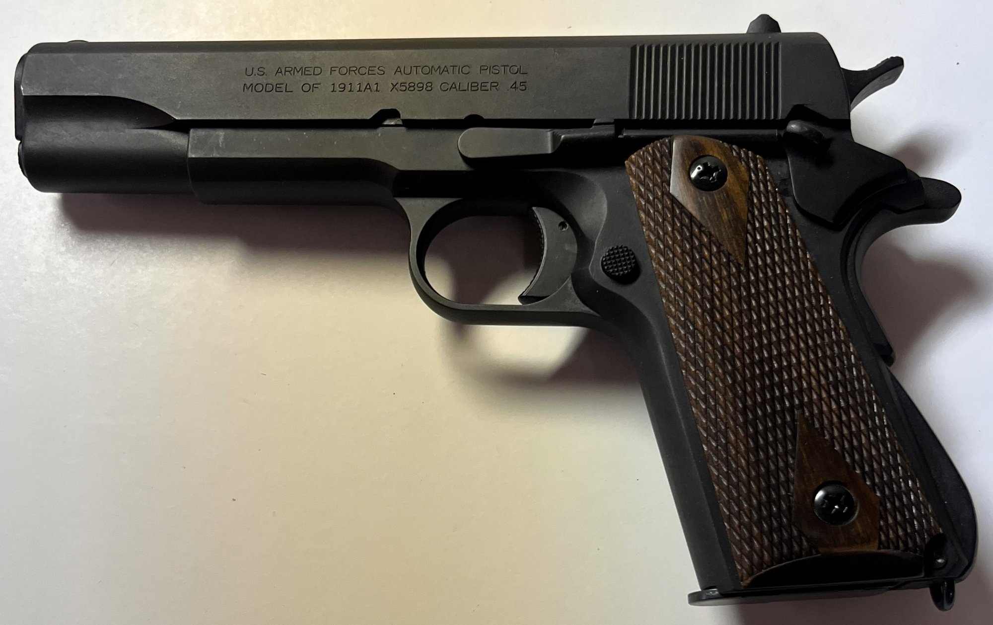 Authentic Replica US Armed Forces Model Of 1911A1 X5895 Caliber .45 ...