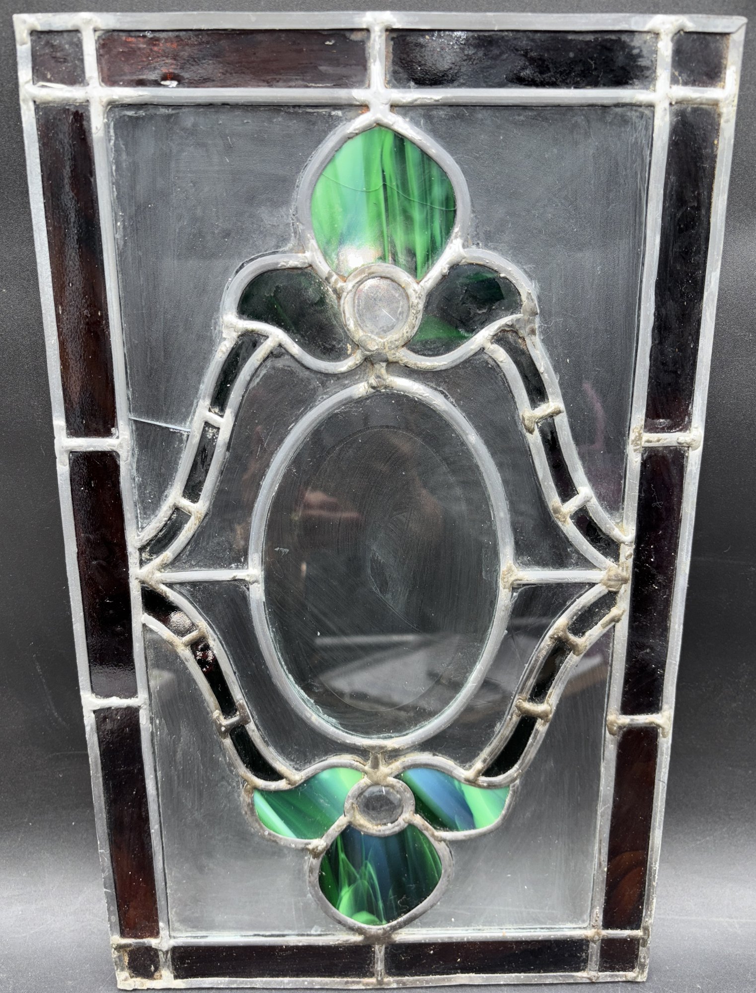 Vintage Hand-made Leaded Stained Glass - (FR4) #44671 | Auctionninja.com
