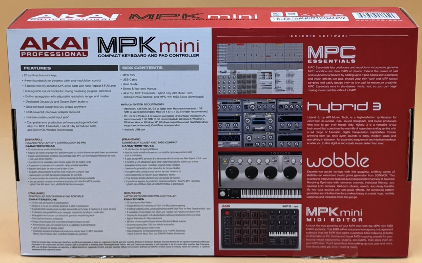 Akai Professional MPK Mini Compact Keyboard Pad & Controller - (B2 ...