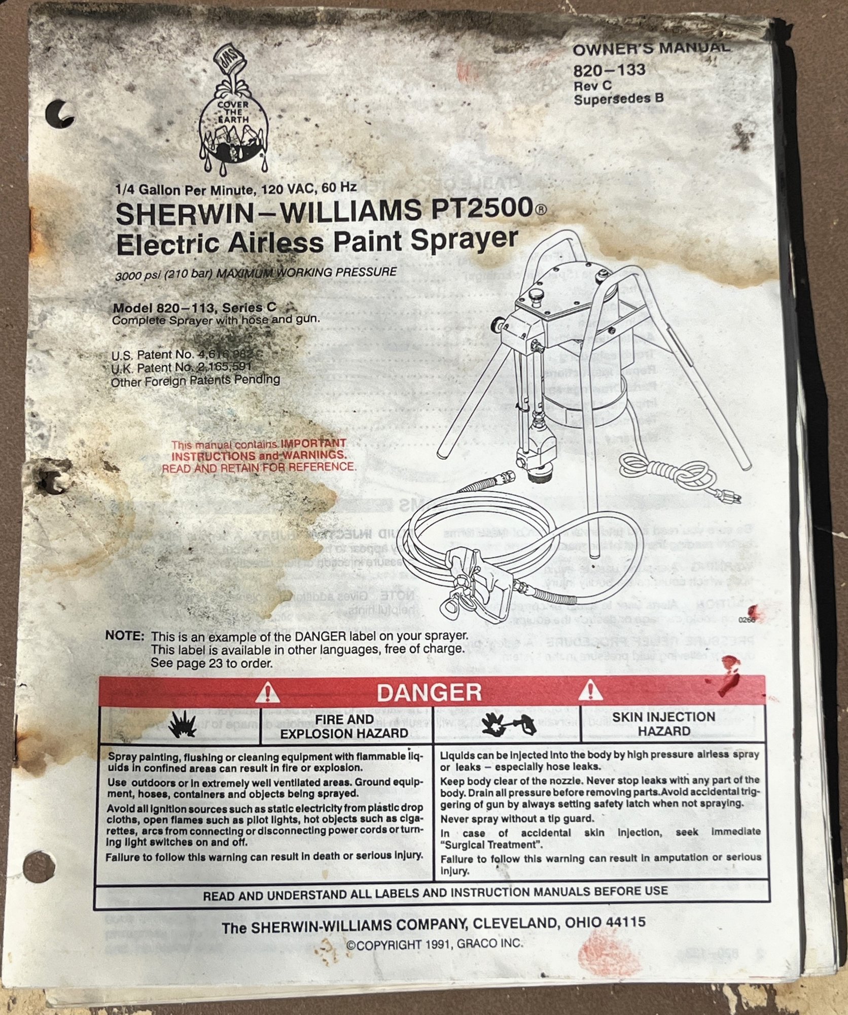 Sherwin Williams PT2500 Electric Airless Paint Sprayers - (SB) #34255 ...