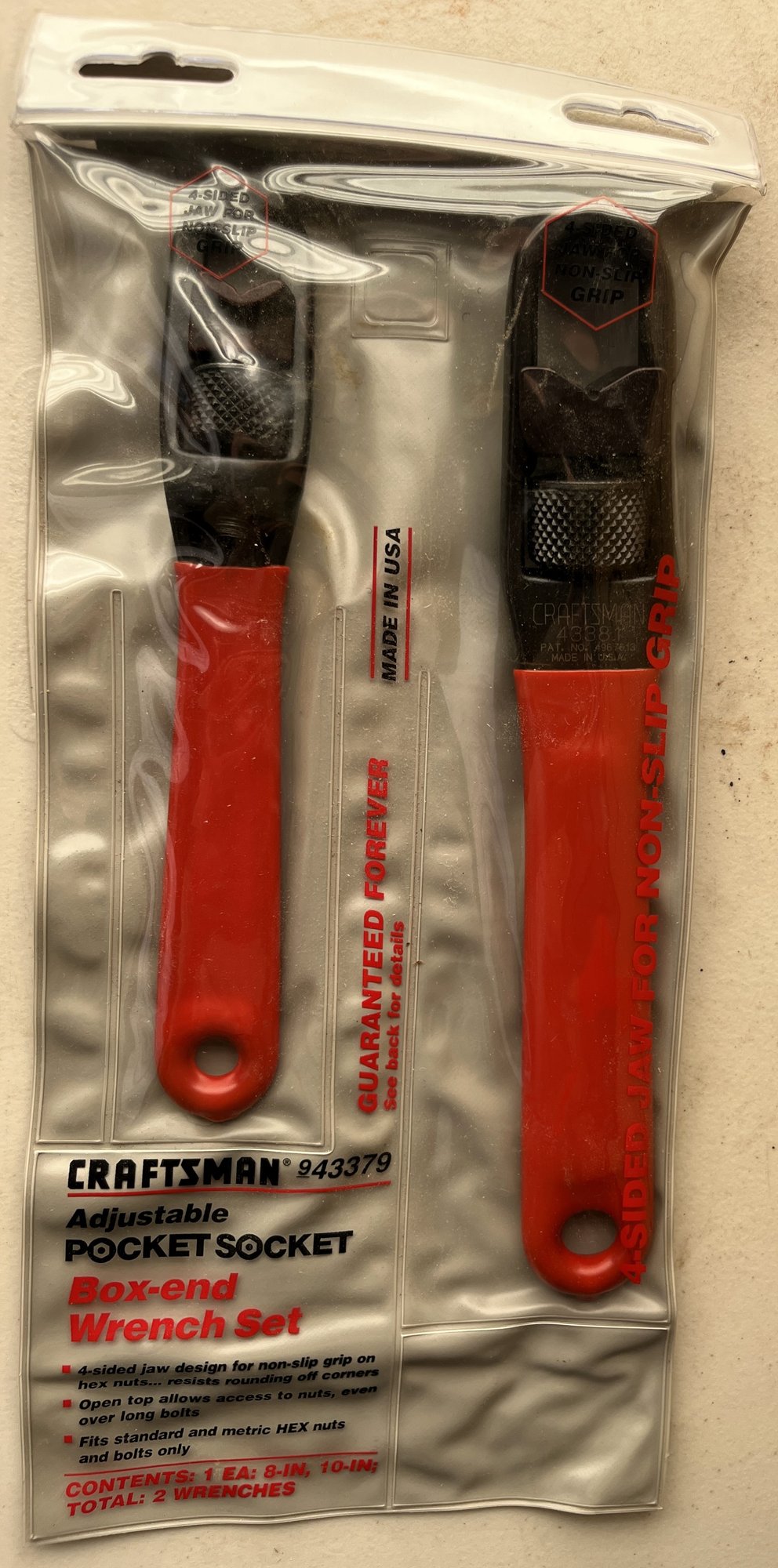 Craftsman Adjustable Pocket Socket Box End Wrench Set New In Packaging ...