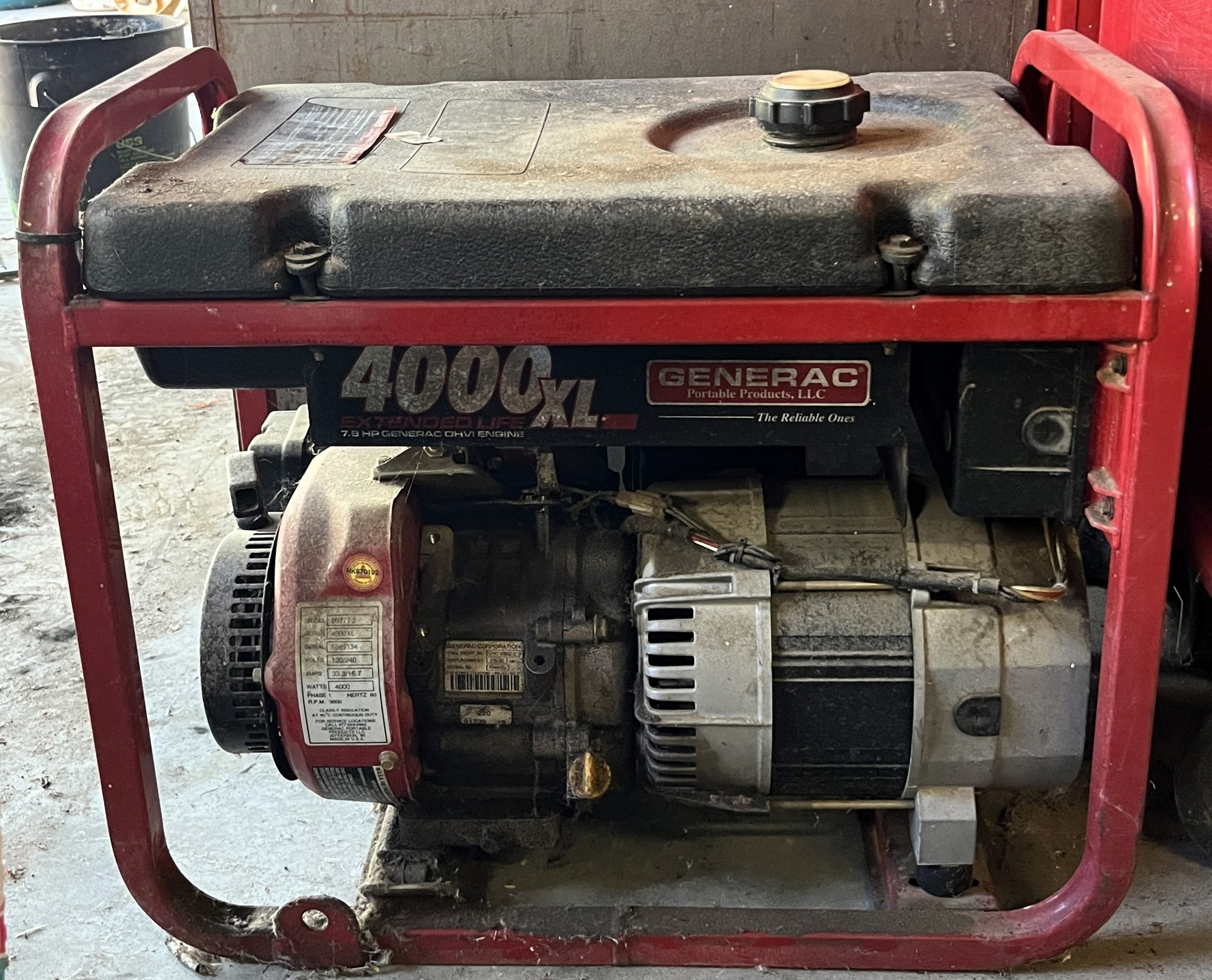 GENERAC 4000XL 7.8 HP Generator - (SA2) #34314 | Auctionninja.com