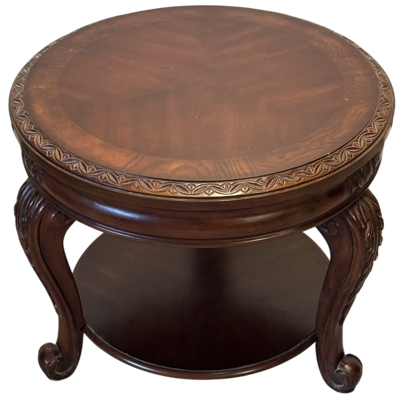 Beautiful Veneer End Table - (FR) #40108 | Auctionninja.com