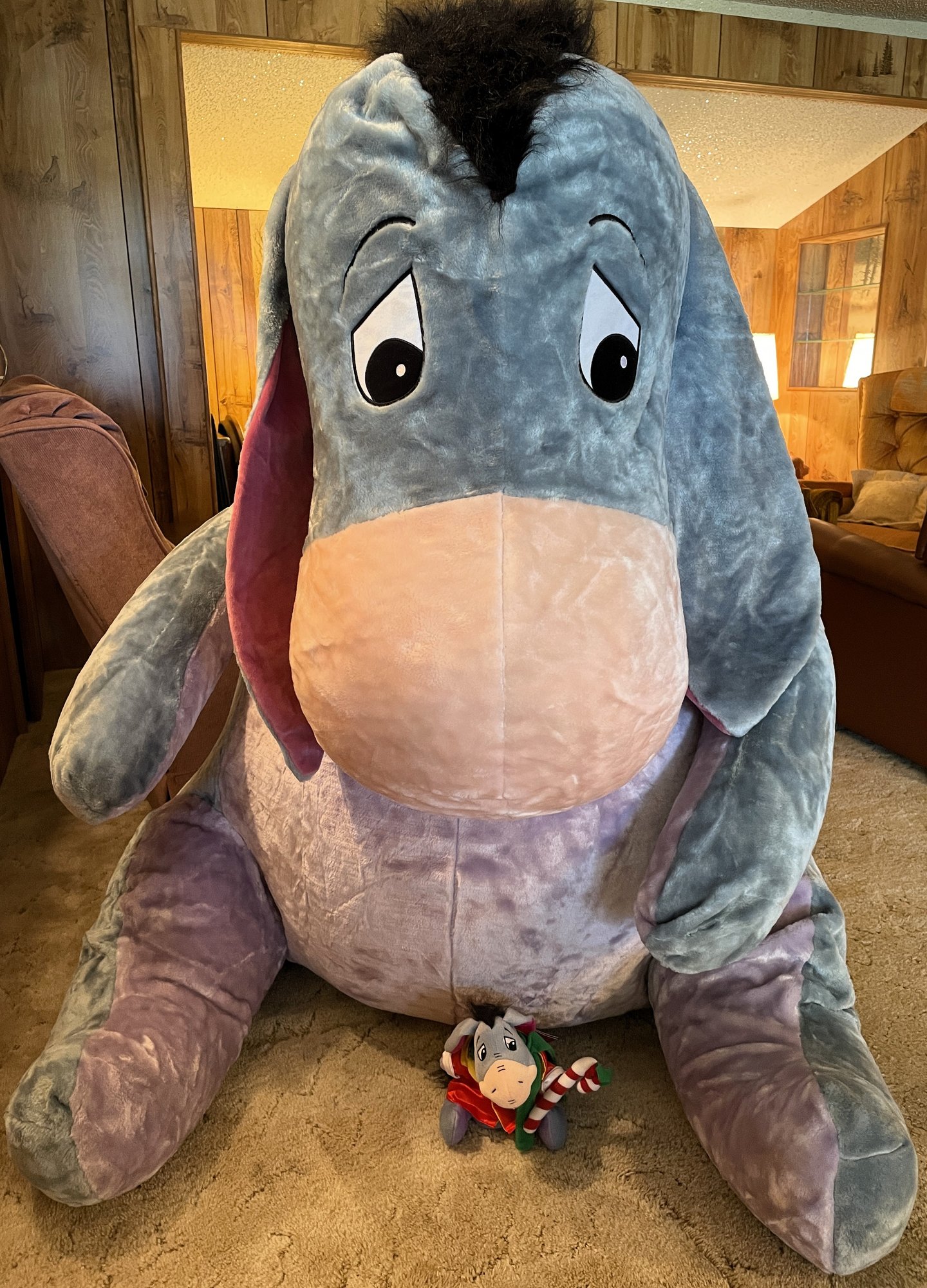Huge Inflatable Eeyore Plush & 2002 Holiday Dancing Musical Eeyore ...