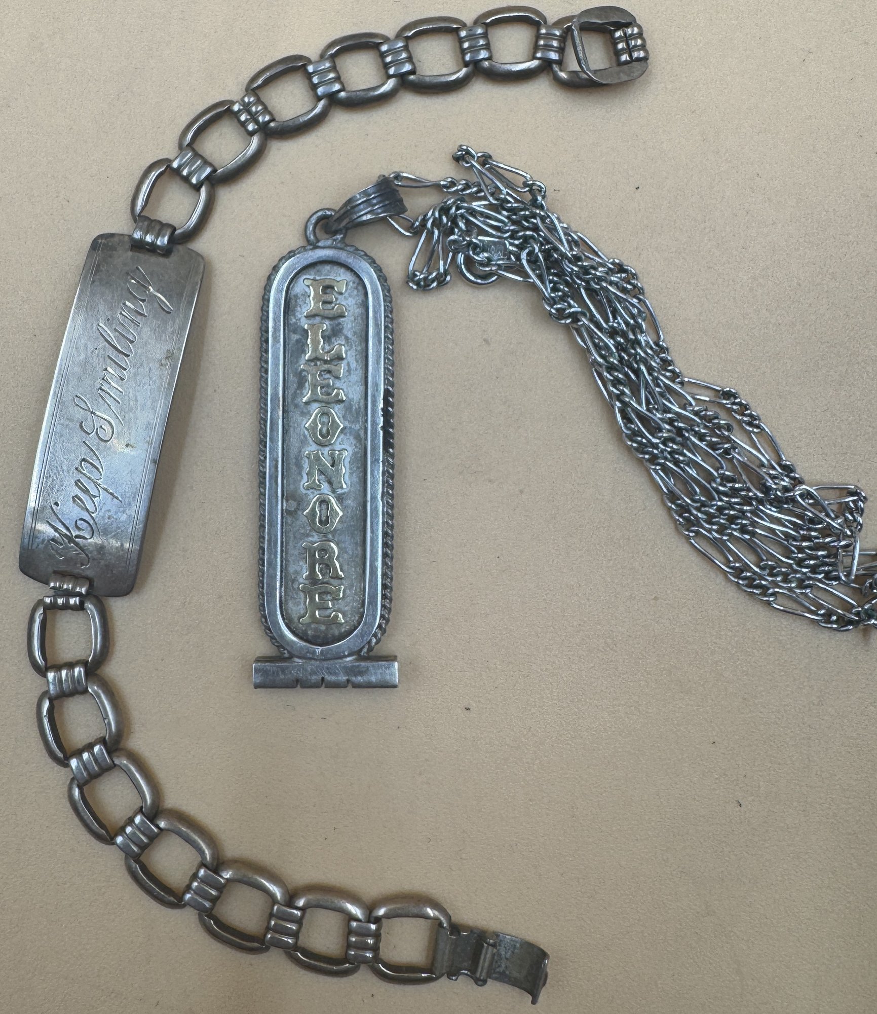 Jewelry #55 - Necklace & Bracelet With Inscriptions #40263 ...