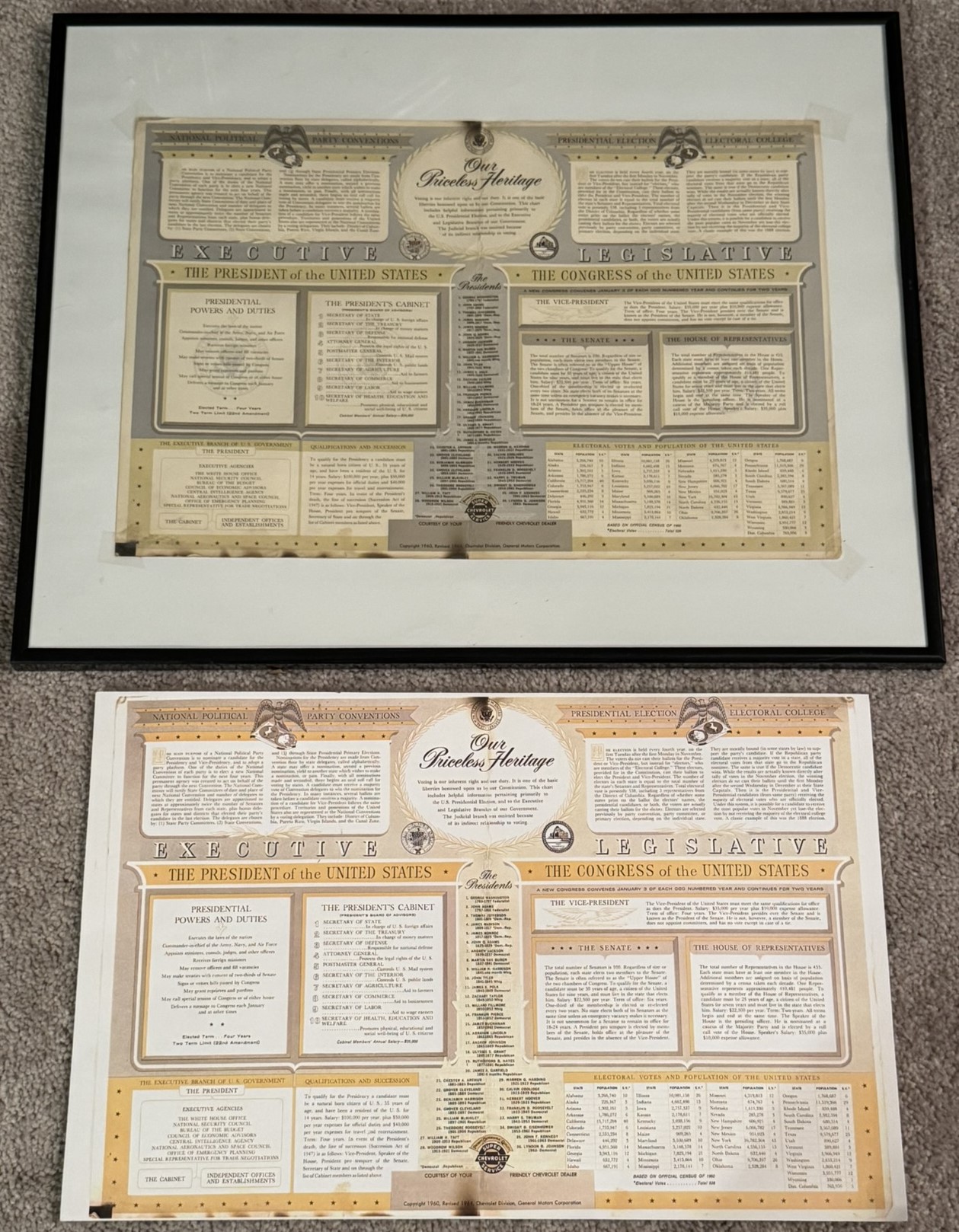 Metal Framed Out Priceless Heritage & Unframed - (B2) #40359 ...