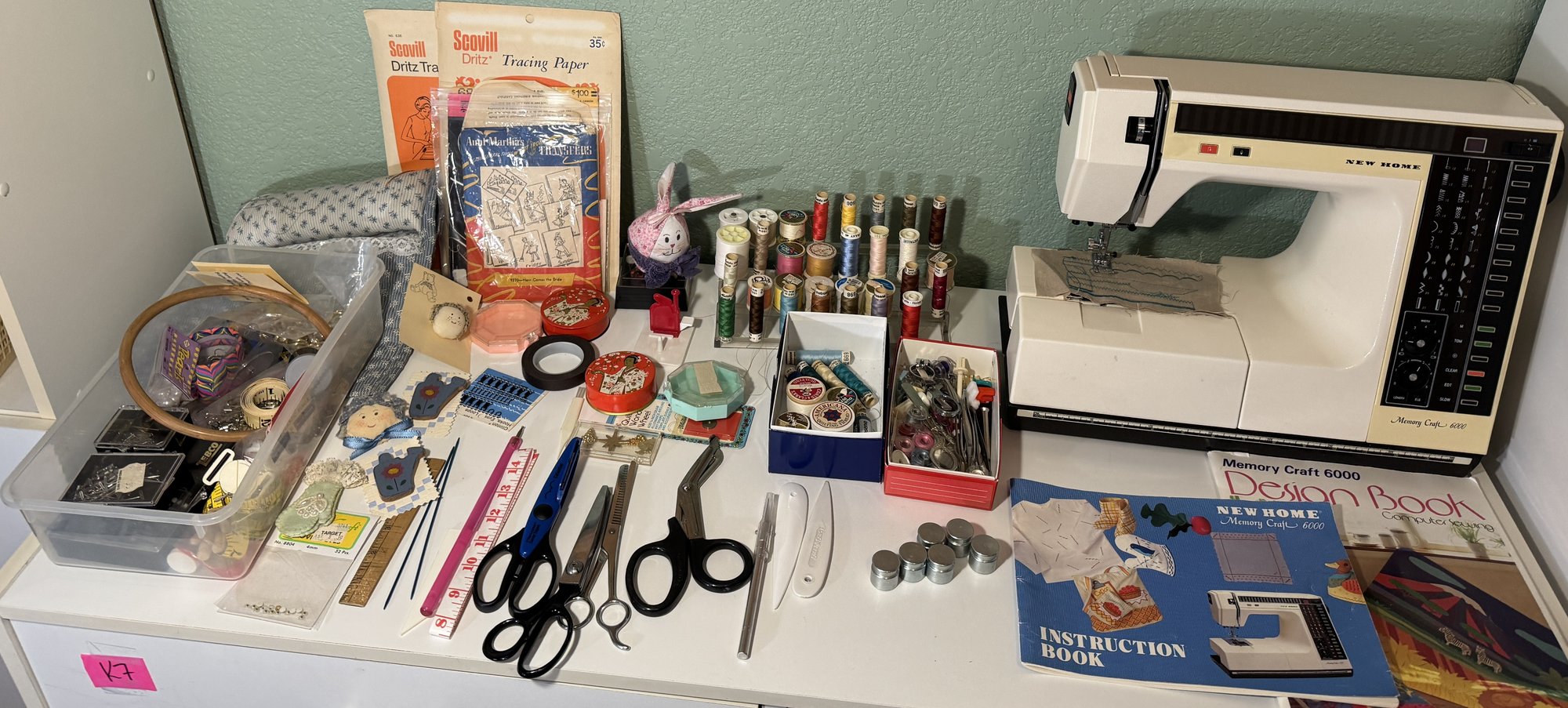 New Home Memory Craft 6000 Sewing Machine With Many Extras - (k21.BTOK6 ...