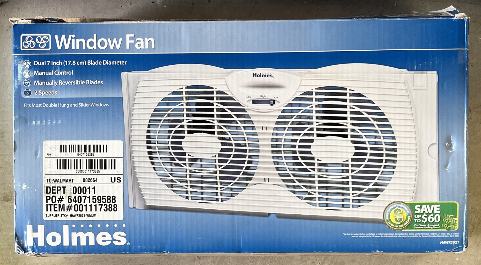 Holmes Window Fan New In Box - (s1) #36439 | Auctionninja.com