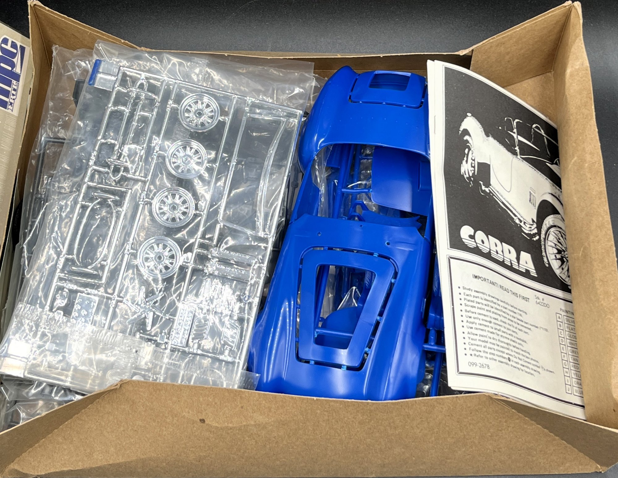 MPC ERTL Cobra 427 Large 1/16 Scale Model Car Kit New In Box - (A1 ...