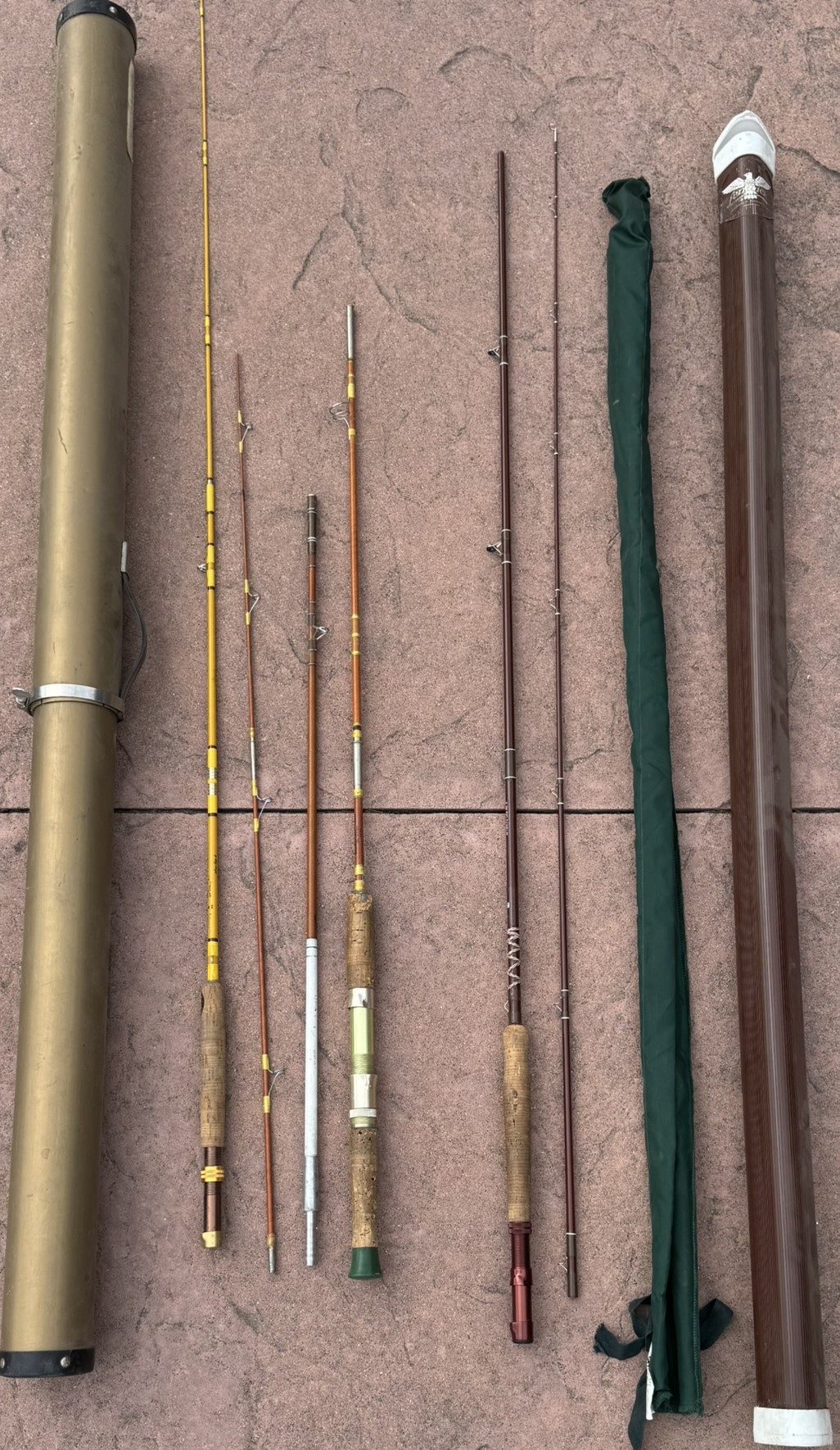 2 Fly Fishing Poles With Cases - (G) #41774 | Auctionninja.com