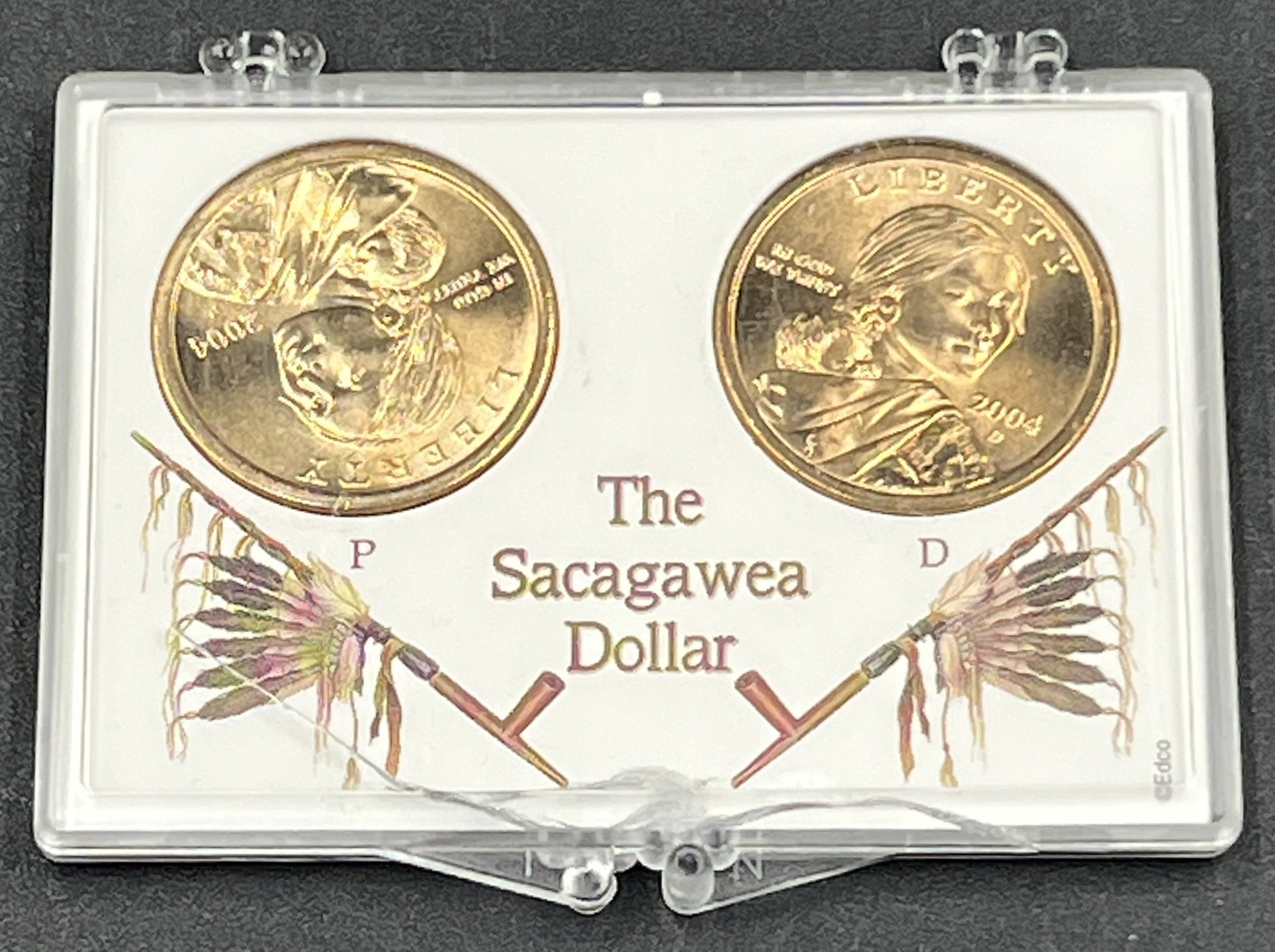 The Sacagawea Dollar 2 Coin Set 2004 - (G6) #35944 | Auctionninja.com