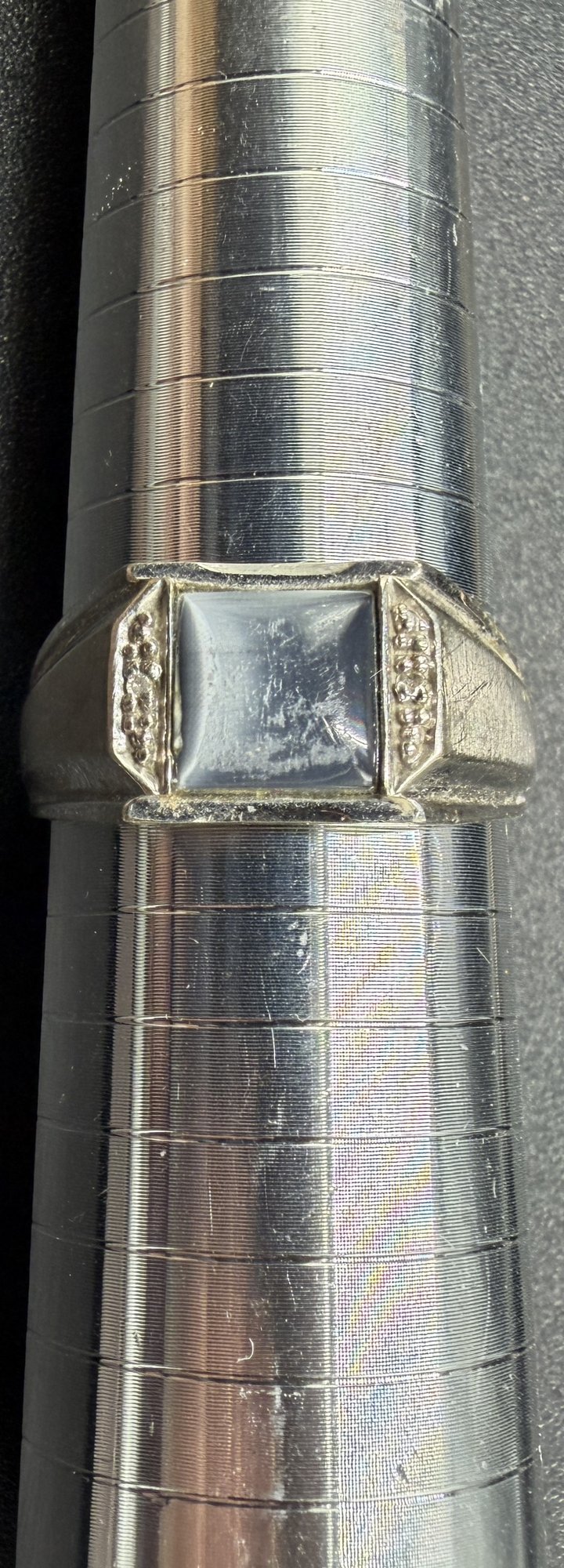 Labradorite Ring In 10k White Gold (K18.B1) #55964 | Auctionninja.com
