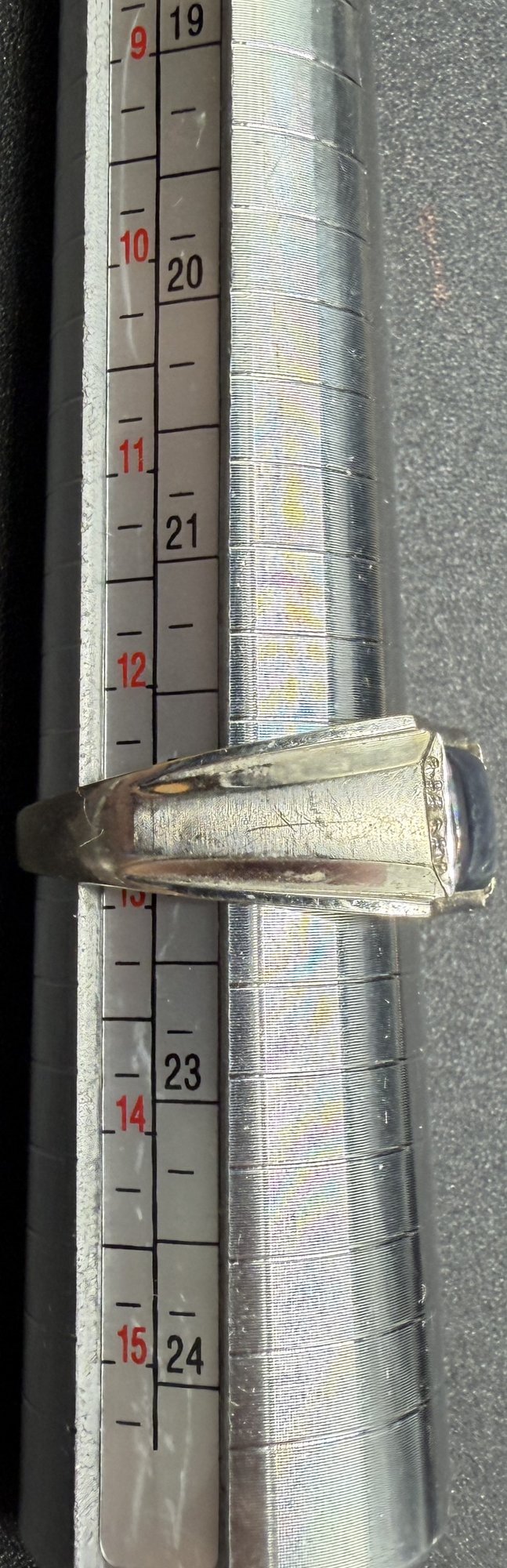 Labradorite Ring In 10k White Gold (K18.B1) #55964 | Auctionninja.com