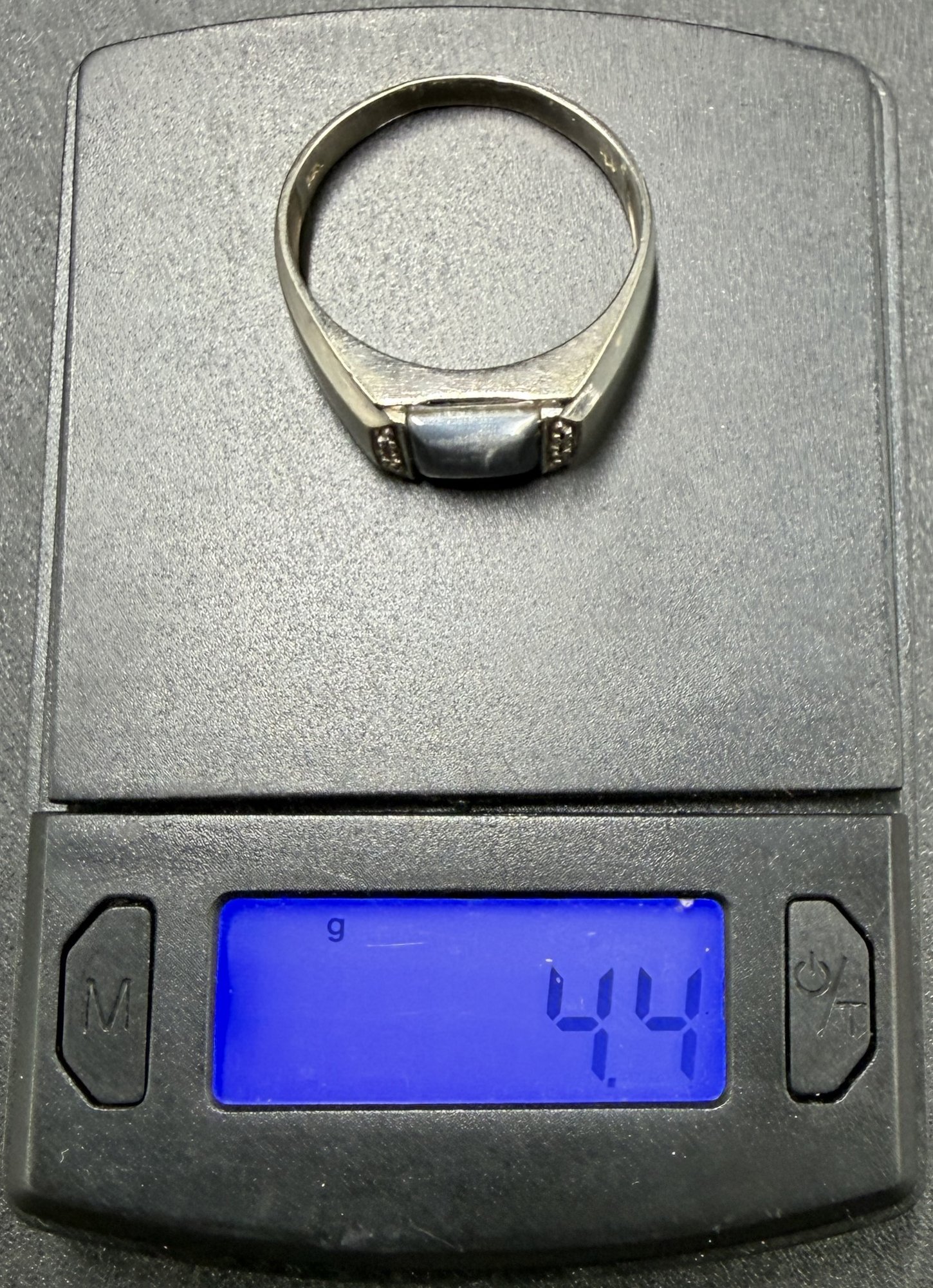 Labradorite Ring In 10k White Gold (K18.B1) #55964 | Auctionninja.com