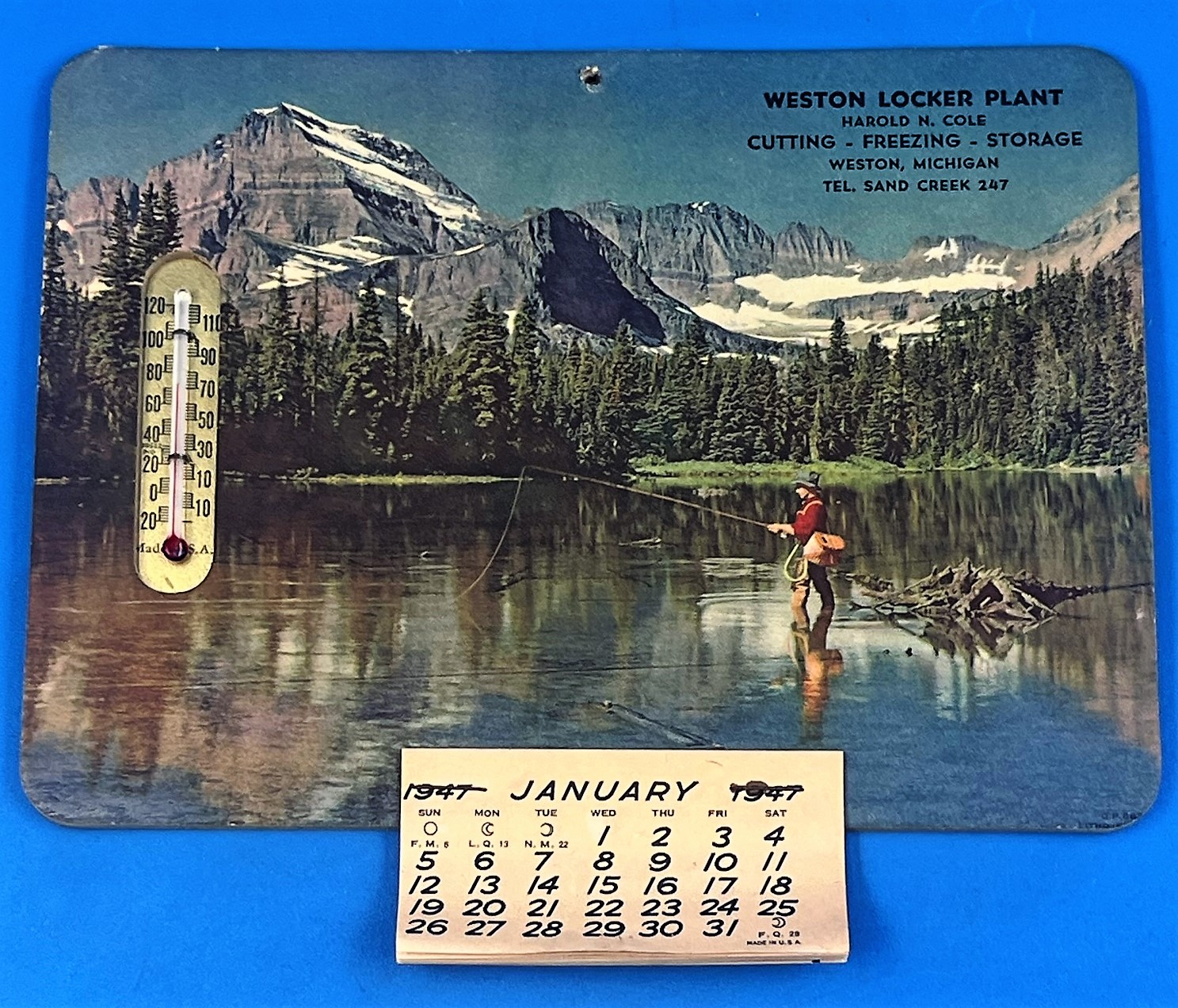 Vintage WESTON LOCKER PLANT Advertising Thermometer - 1937 #17964 ...