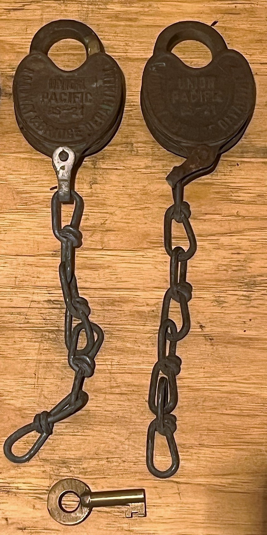 2 Vintage UNION PACIFIC Railroad Padlocks- (B) #38453 | Auctionninja.com