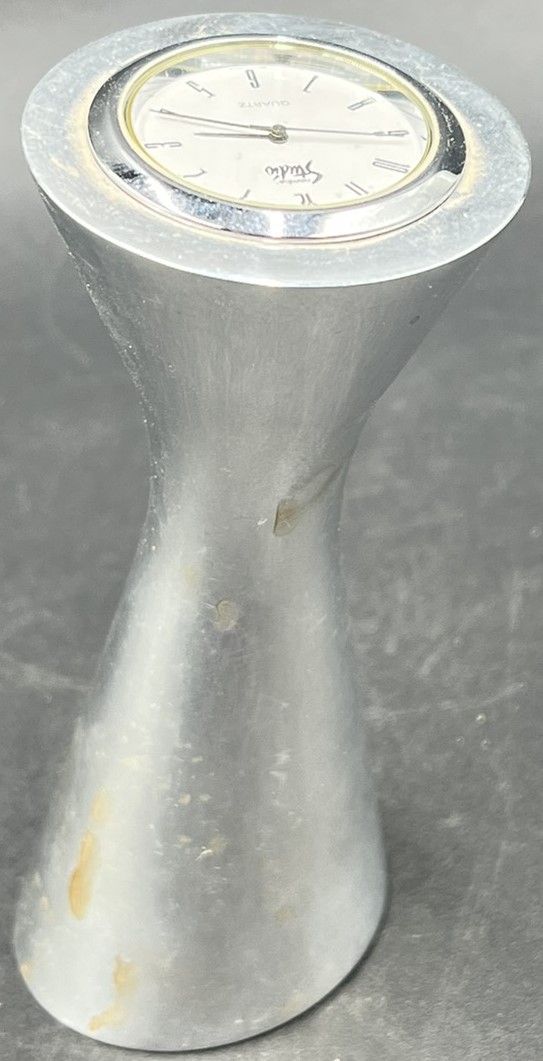 RARE Vintage Nambe Studio Slanted Clock #6150 - (H) #38735 ...