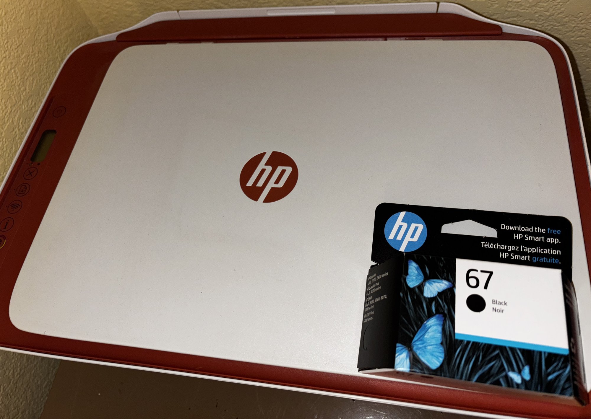 HP DeskJet 2732 Printer With HP 67 Black Cartridge New In Box - (M125.O ...